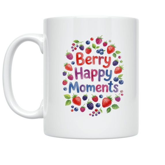 Berry Happy Moments - Fruit Lover - 11 oz Ceramic Coffee Mug - Walmart.com