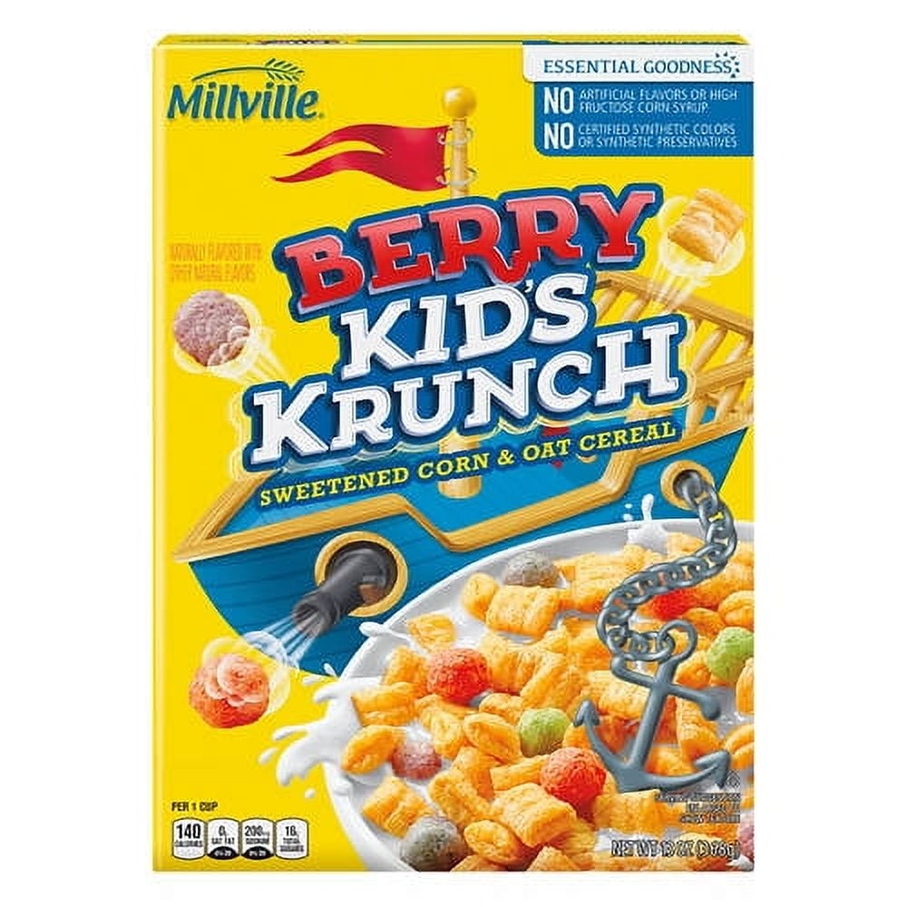 Berry Kids Krunch Cereal, 13 oz- Pack of 3 - Walmart.com