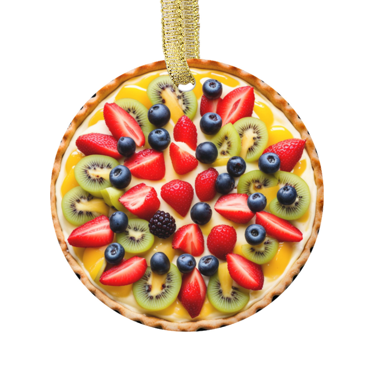 Berry Kiwi Custard Fruit Tart Food Lovers Foodie Novelty Holiday ...