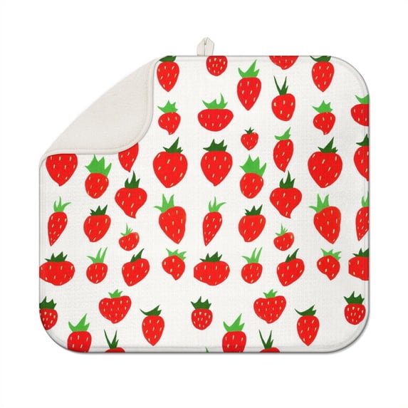 Berry Lover Coffee Mat – Absorbent Microfiber Spill Mat with Cartoon ...