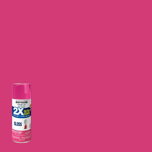 Berry Pink, Rust-Oleum American Accents 2X Ultra Cover Gloss Spray ...