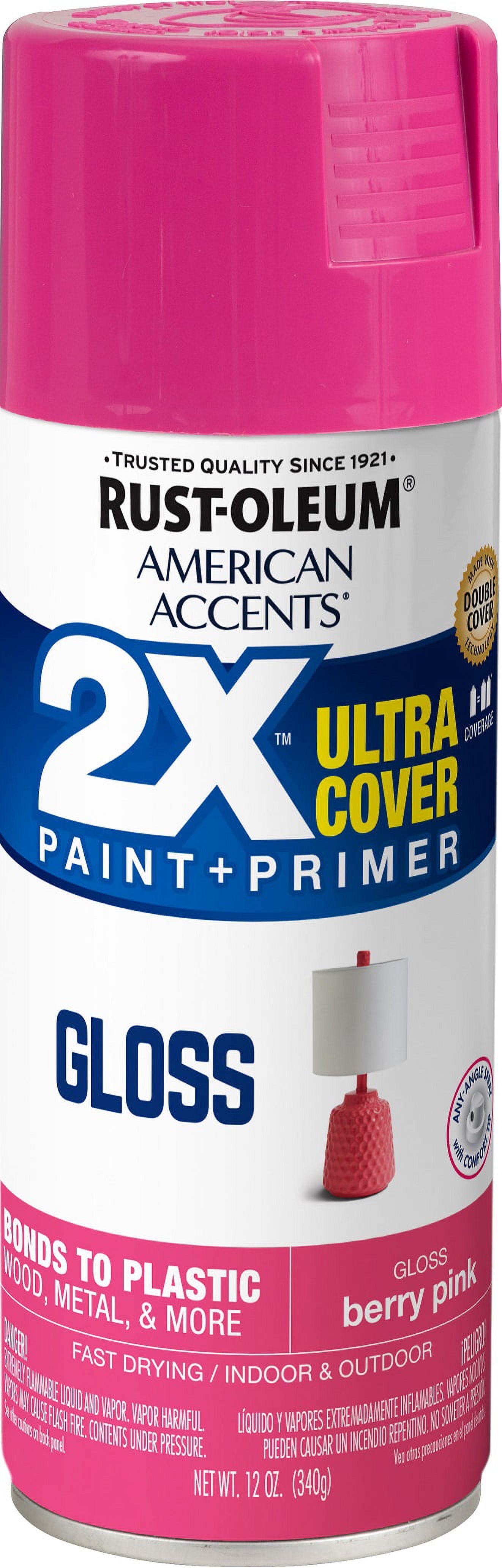 Berry Pink, Rust-Oleum American Accents 2X Ultra Cover Gloss Spray ...