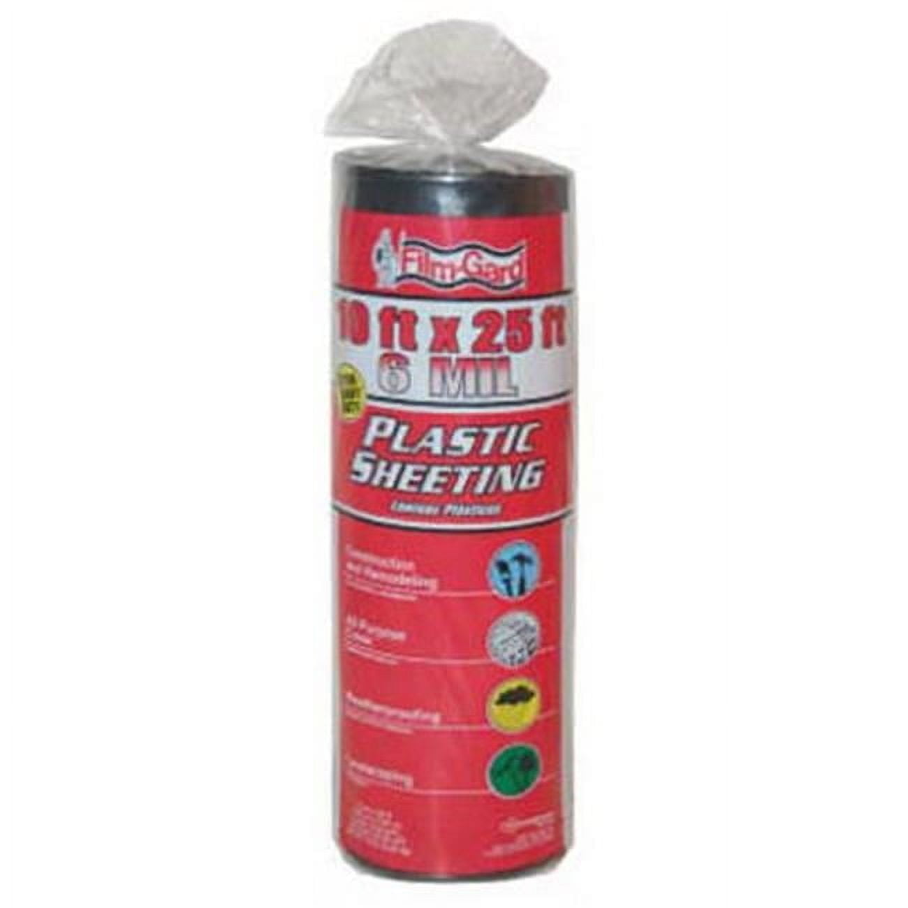 Berry Plastics 626192 6Mil Black Polyethylene Consumer Sheeting, 10 x ...
