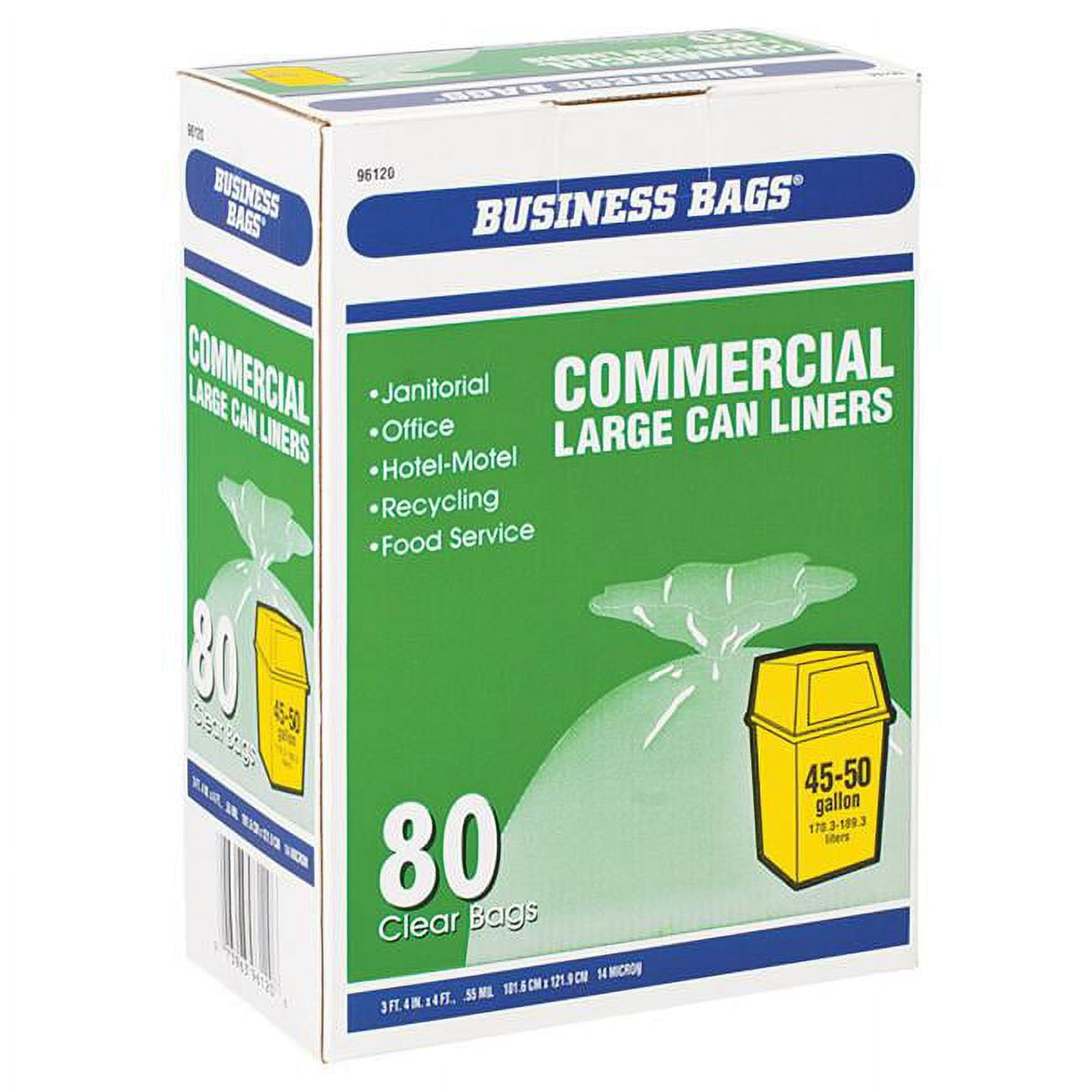 Berry Plastics 45-50 gal Commercial Drum & Can Liners Twist Tie - Pack ...