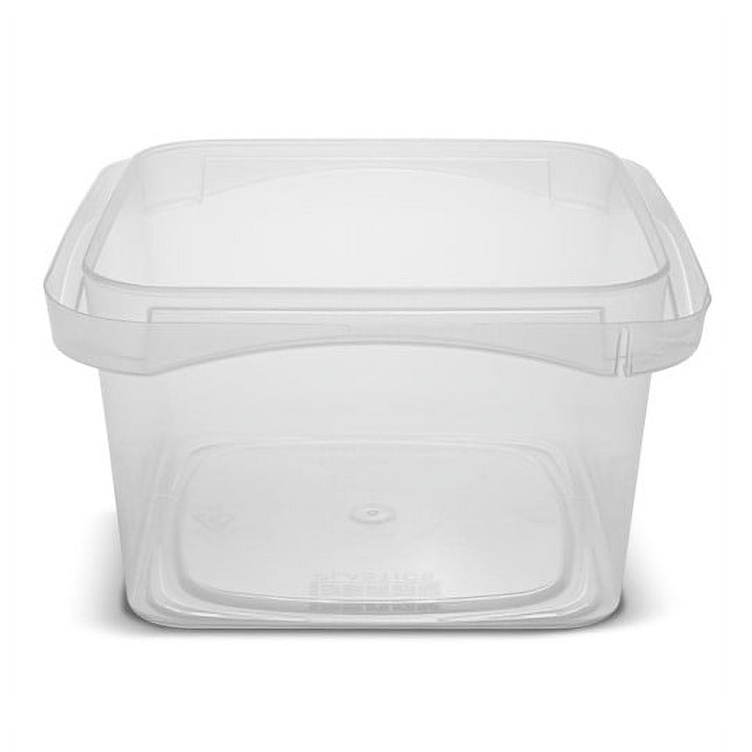 Berry Plastics SelecTE IML PP Tamper Resistent Square Container, 12 oz ...