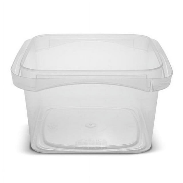 Berry Plastics SelecTE IML PP Tamper Resistent Square Container, 12 oz ...