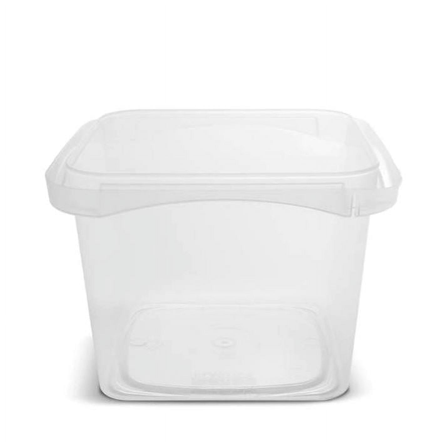 Berry Plastics SelecTE IML PP Tamper Resistent Square Tub Container, 16 ...