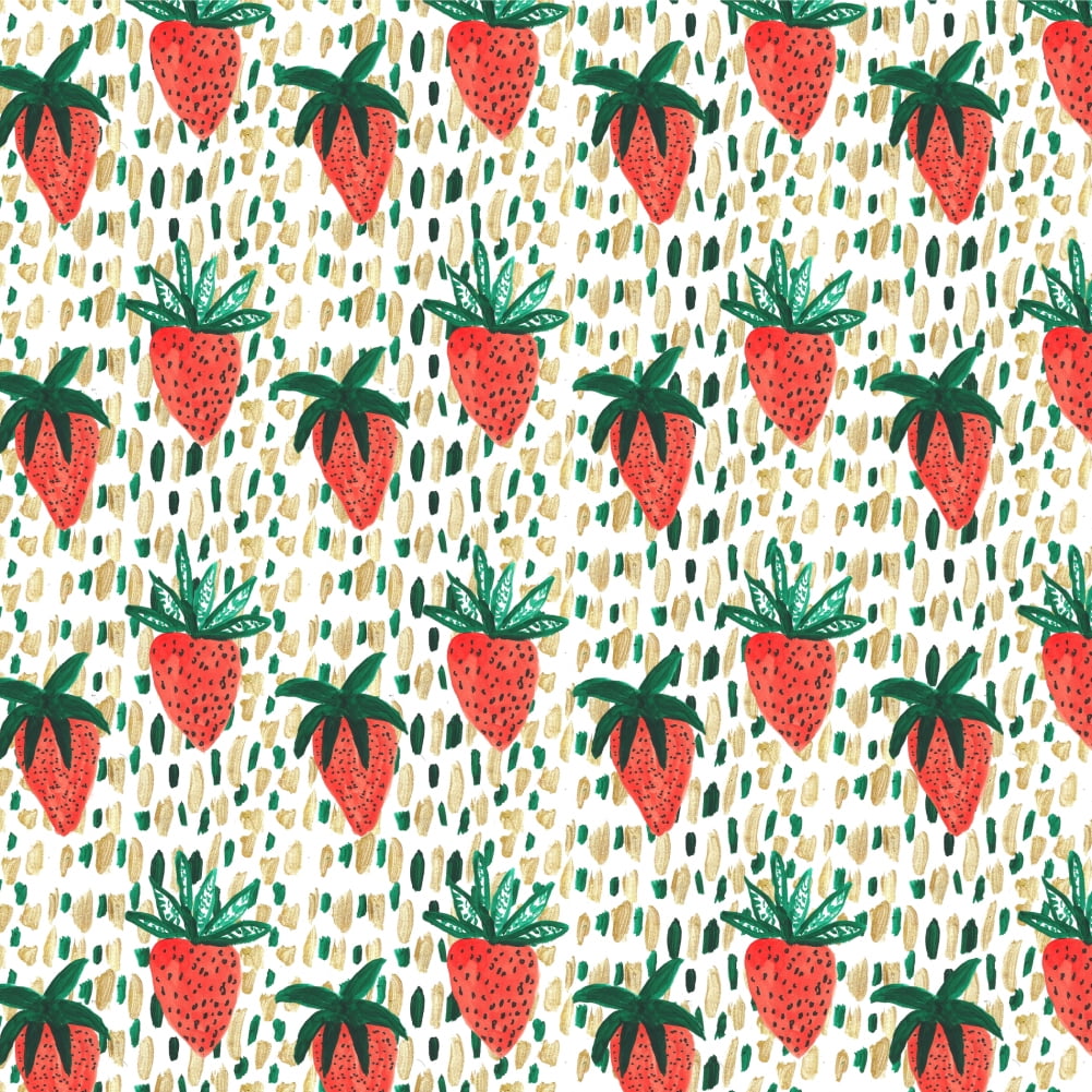 Berry Special Strawberries Premium Roll Gift Wrap Wrapping Paper ...