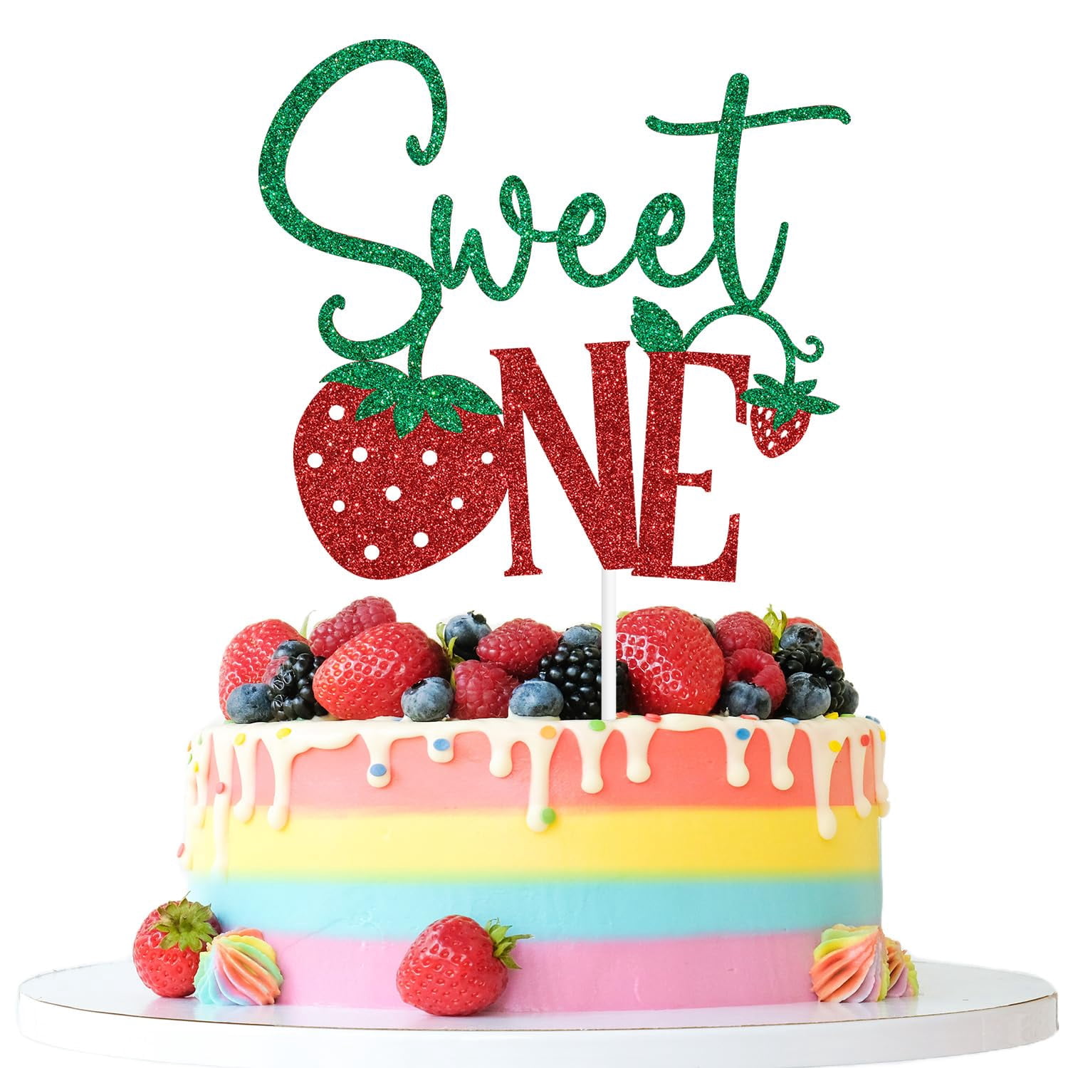 Berry Sweet One Cake Topper, Berry AIS1 1st Birthday, Strawberry One ...