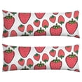 Berry Sweet Strawberry Cushion Case Cute Red Fruit Pattern, HandDrawn ...