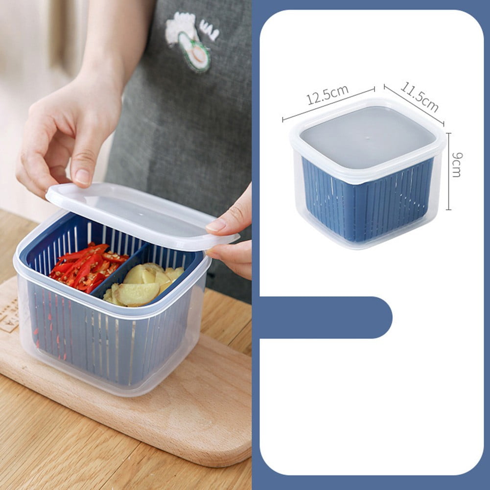 Berry storage bin with strainer stores fresh berries for 20 days ...