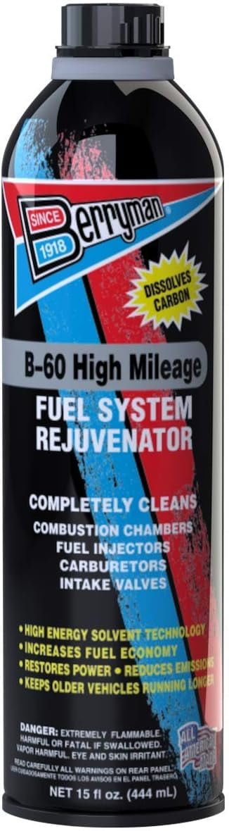 Berryman 7516-6 B-60 High Mileage Fuel System Rejuvenator, 6 Pack ...