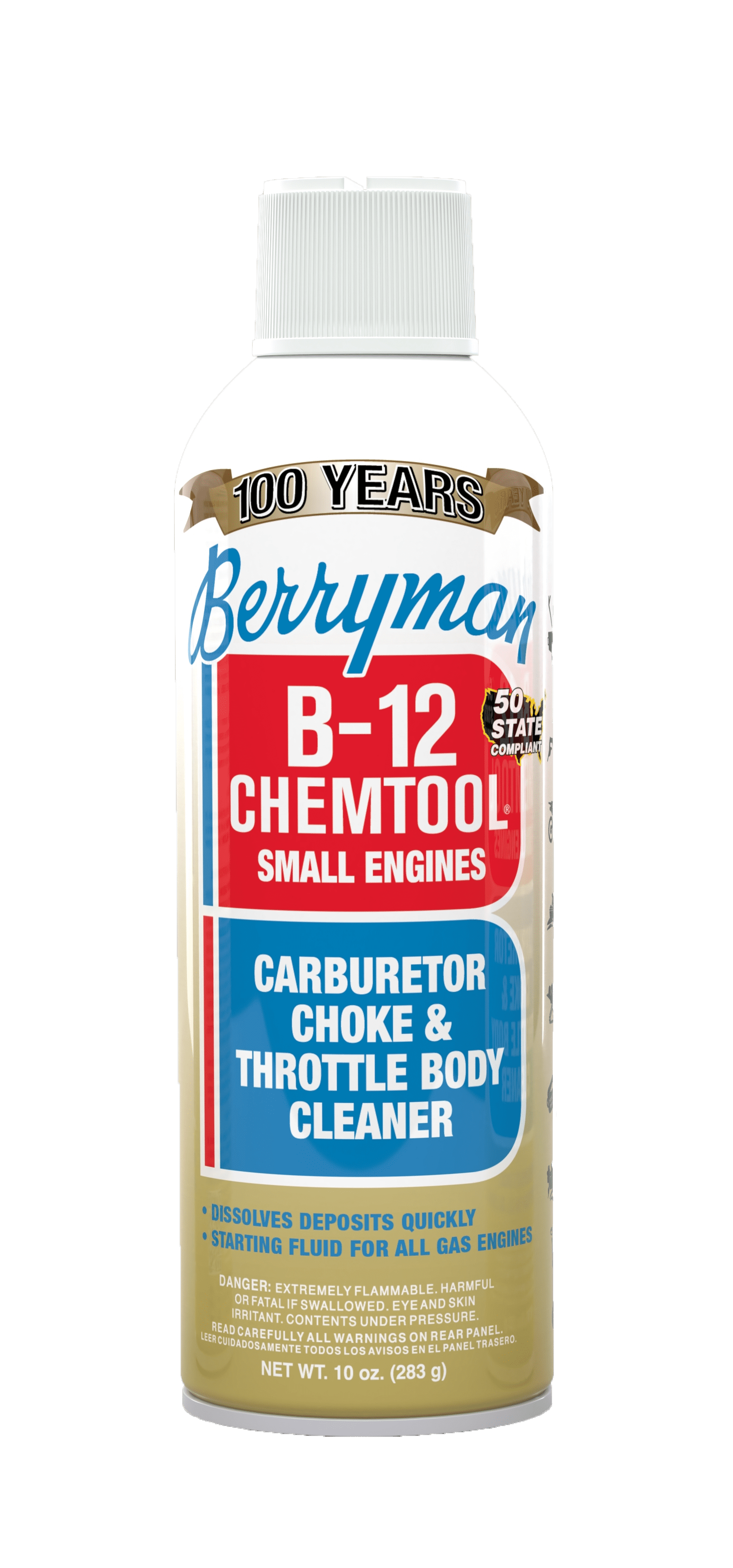 Berryman Products 0110C, B-12 Chemtool Carburetor Cleaner - Consumer ...