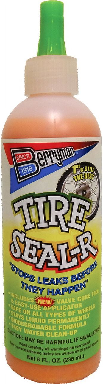 Berryman Products, Seal-R Tire Sealant, 8 oz, Car and Bike Tires ...