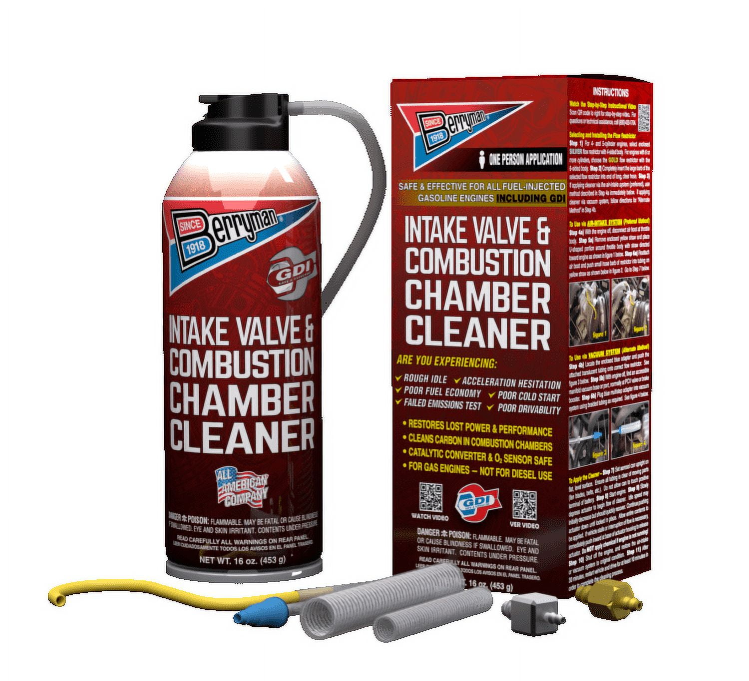 Berryman Chemical 2611 Engine Cleaning Spray, Intake Valve & Comb ...