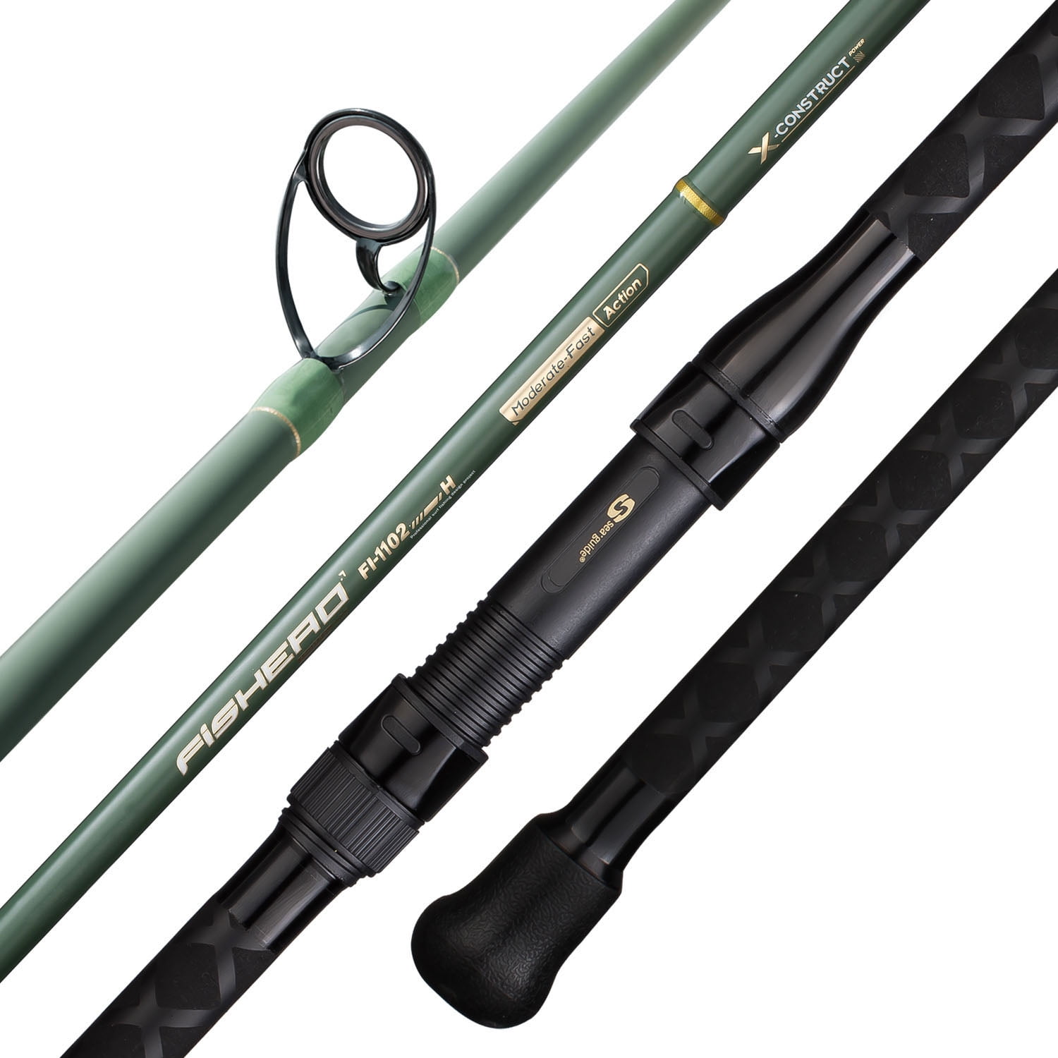 Berrypro Surf Rod Spinning Carbon Surf Fishing Rod（12'-Spinning-2pc ...