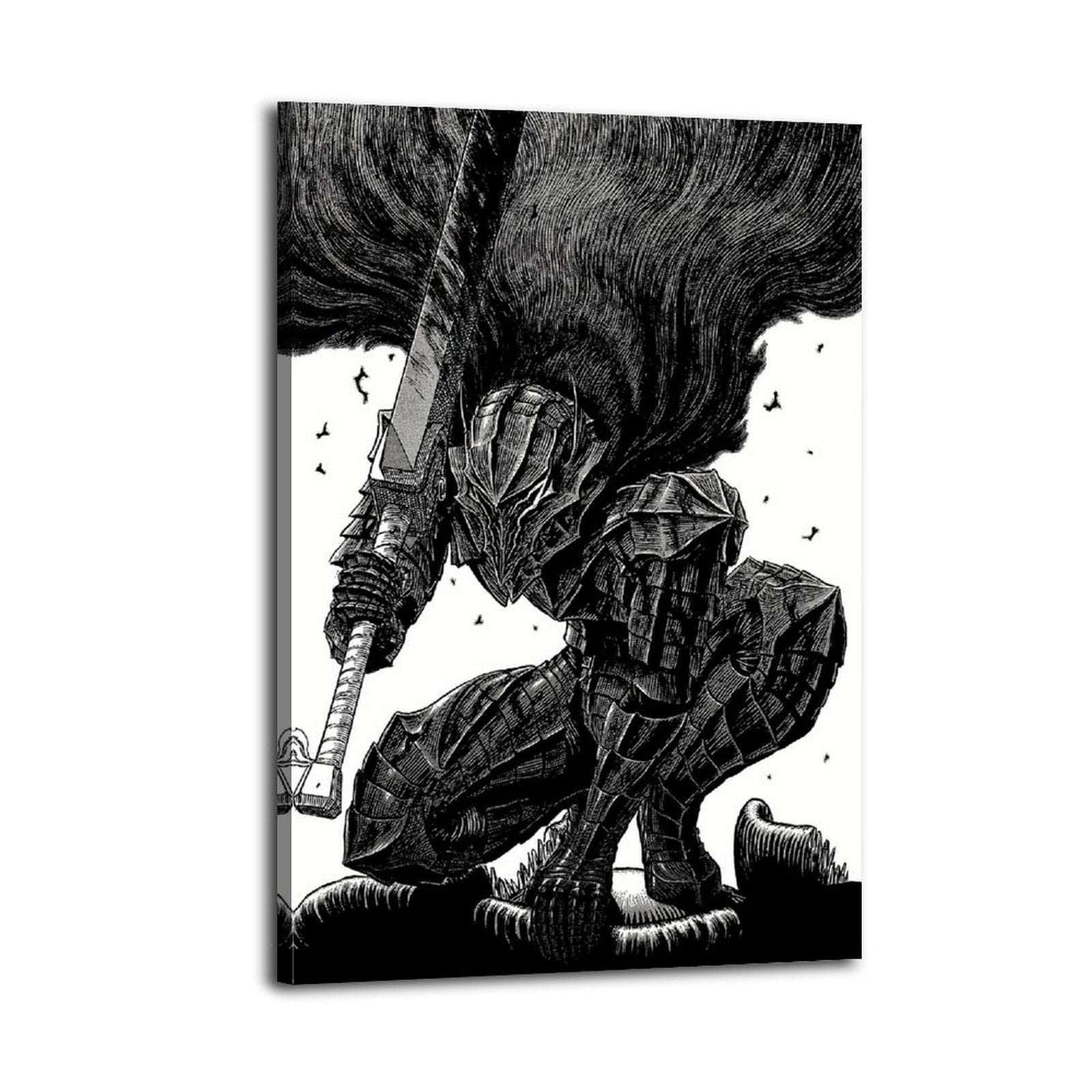 Berserk Anime Canvas Wall Art Posters and Prints Room Aesthetic Bedroom ...