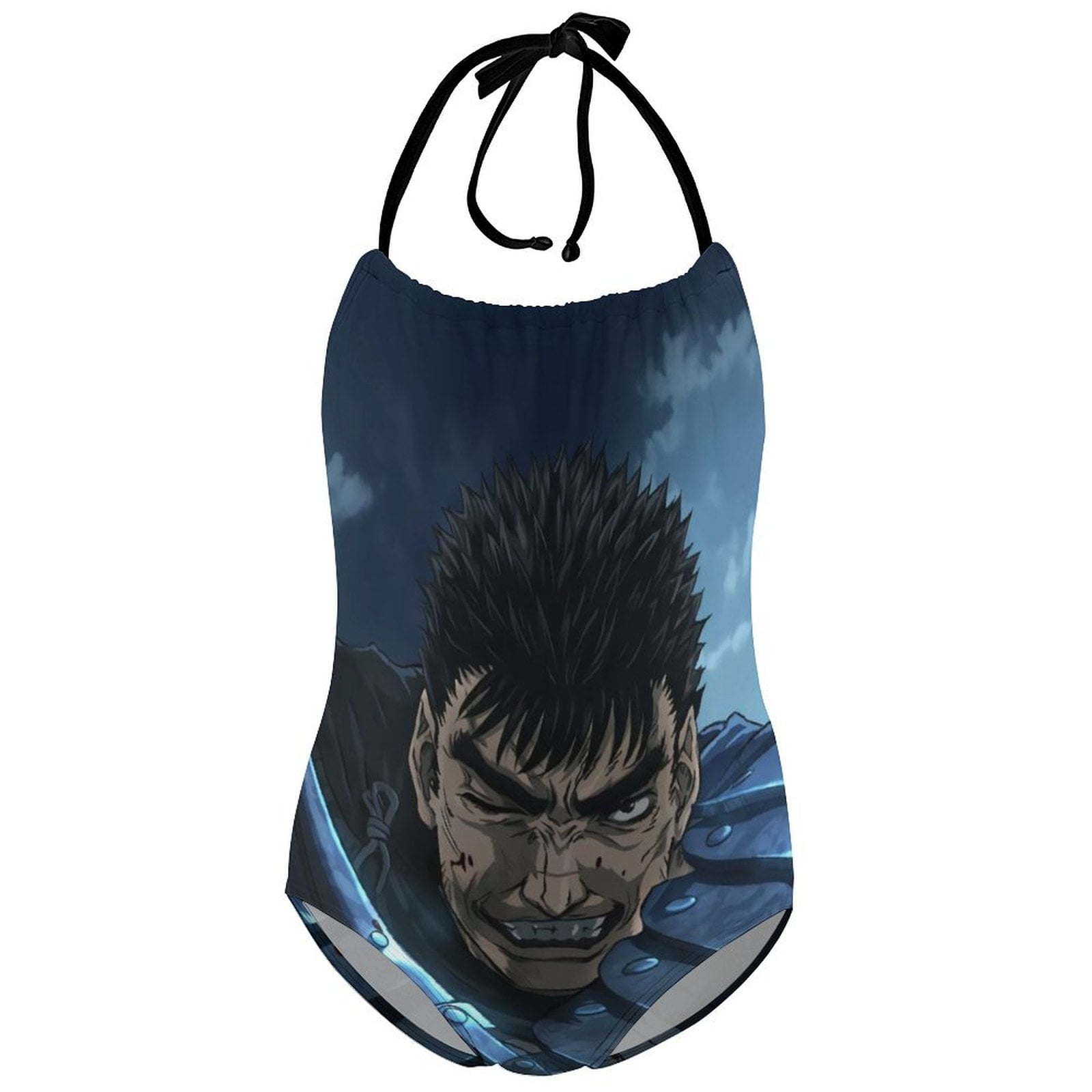 Berserk Anime Children's One-piece Swimwear Halterneck Swimsuit Summer ...