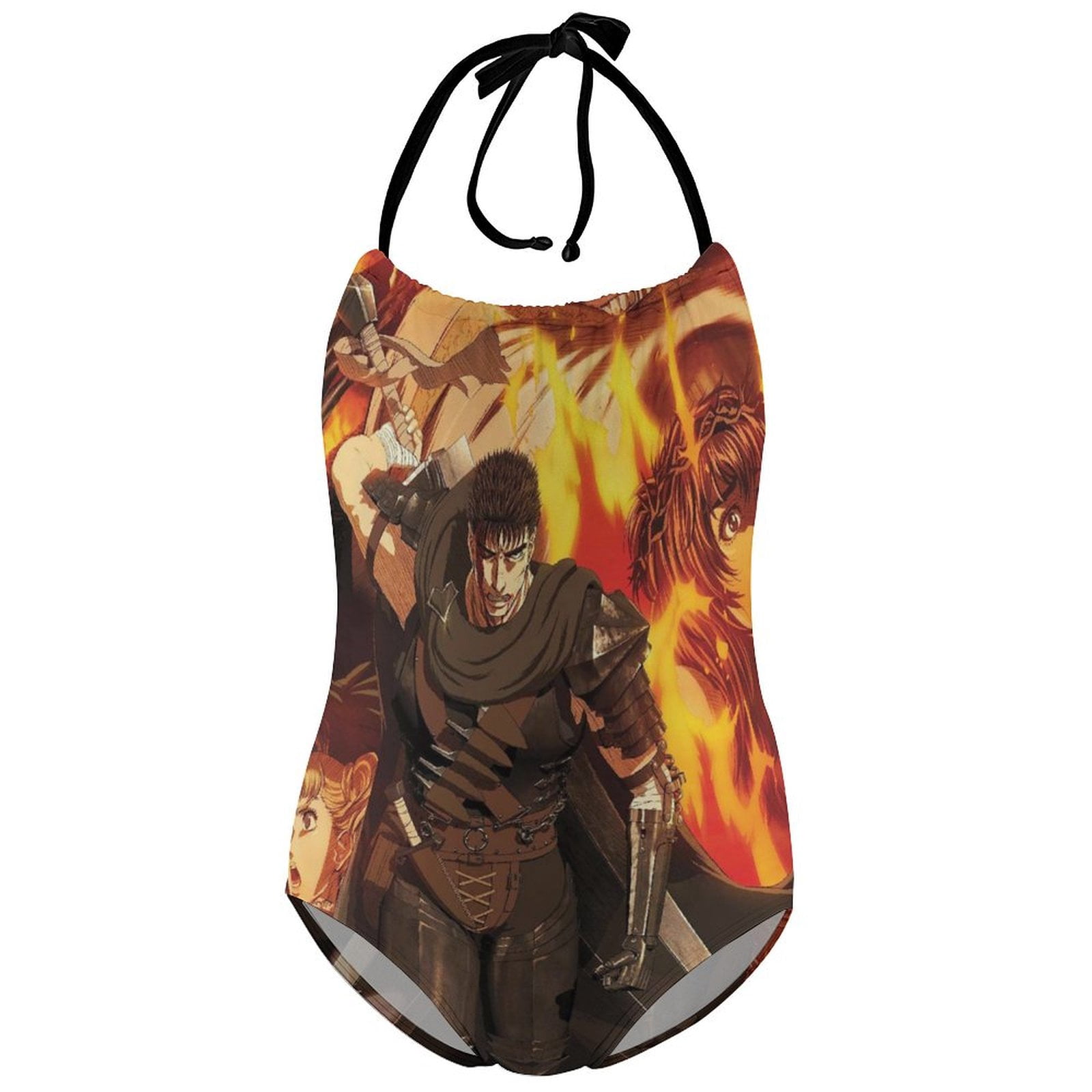Berserk Anime Children's One-piece Swimwear Halterneck Swimsuit Summer ...
