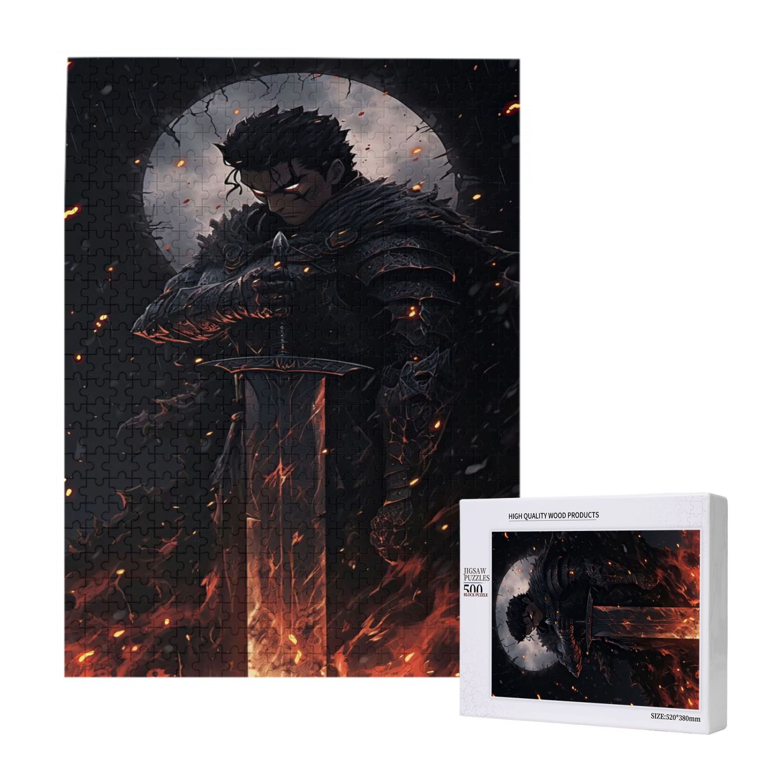 Berserk Anime Jigsaw Puzzles for Boy girl teen 300/500/1000 Pieces ...