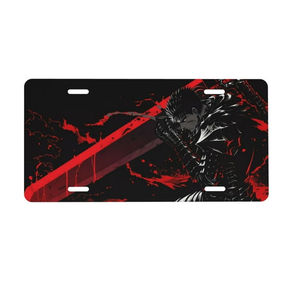 Berserk Anime License Plate Cover Aluminum Novelty Vanity Tag ...