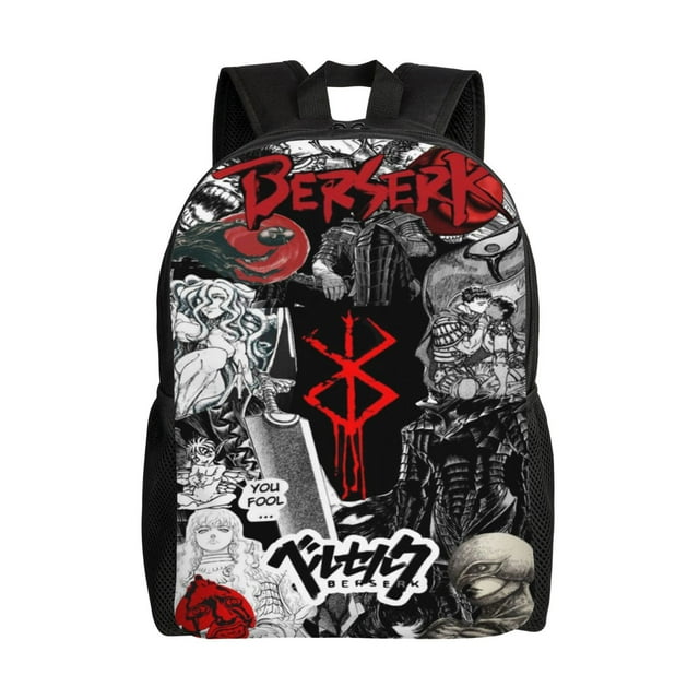 Berserk Backpack Cute Anime Large Capacity Multifunction Backpacks ...
