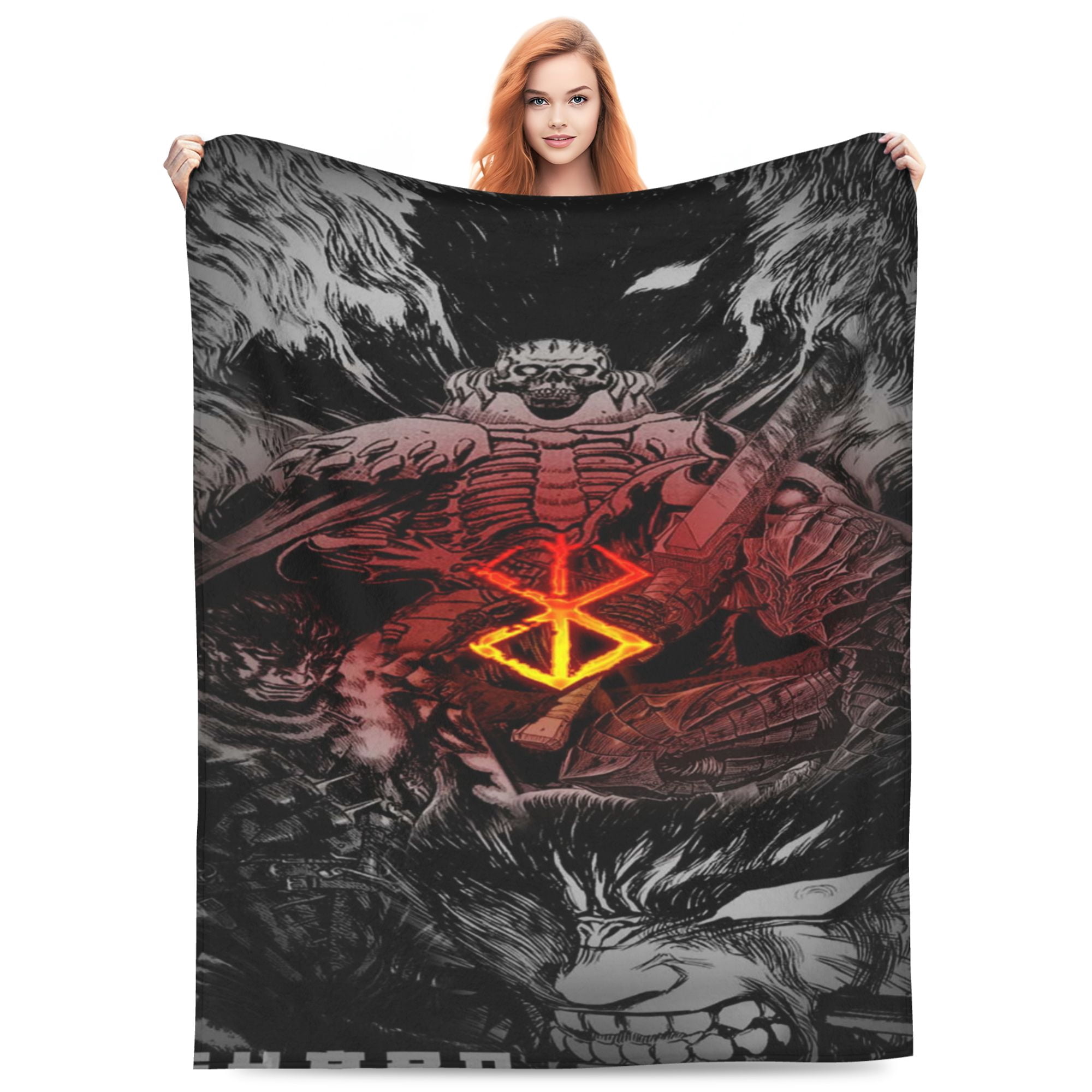Berserk Bed Blanket 3D Printed Throw Blanket Lightweight Super Soft Air ...