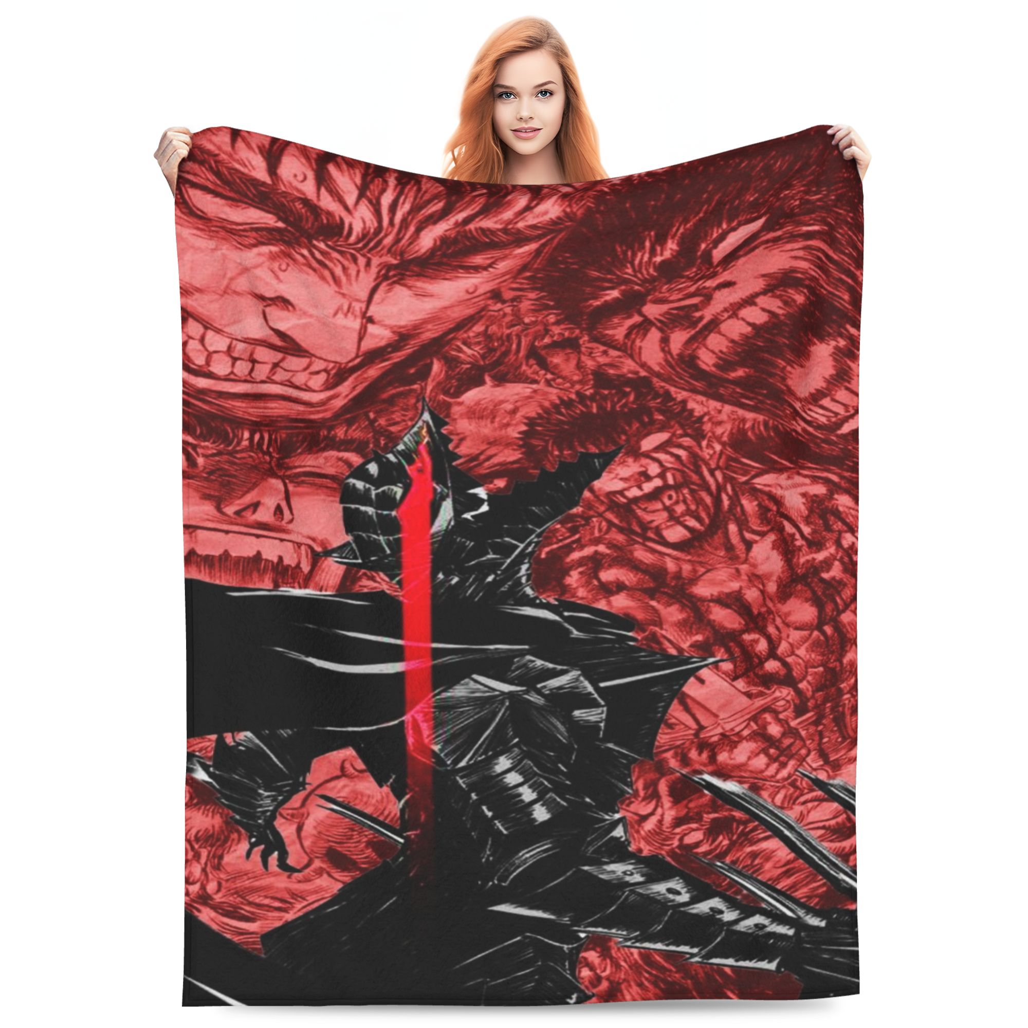 Berserk Bed Blanket 3D Printed Throw Blanket Lightweight Super Soft Air ...