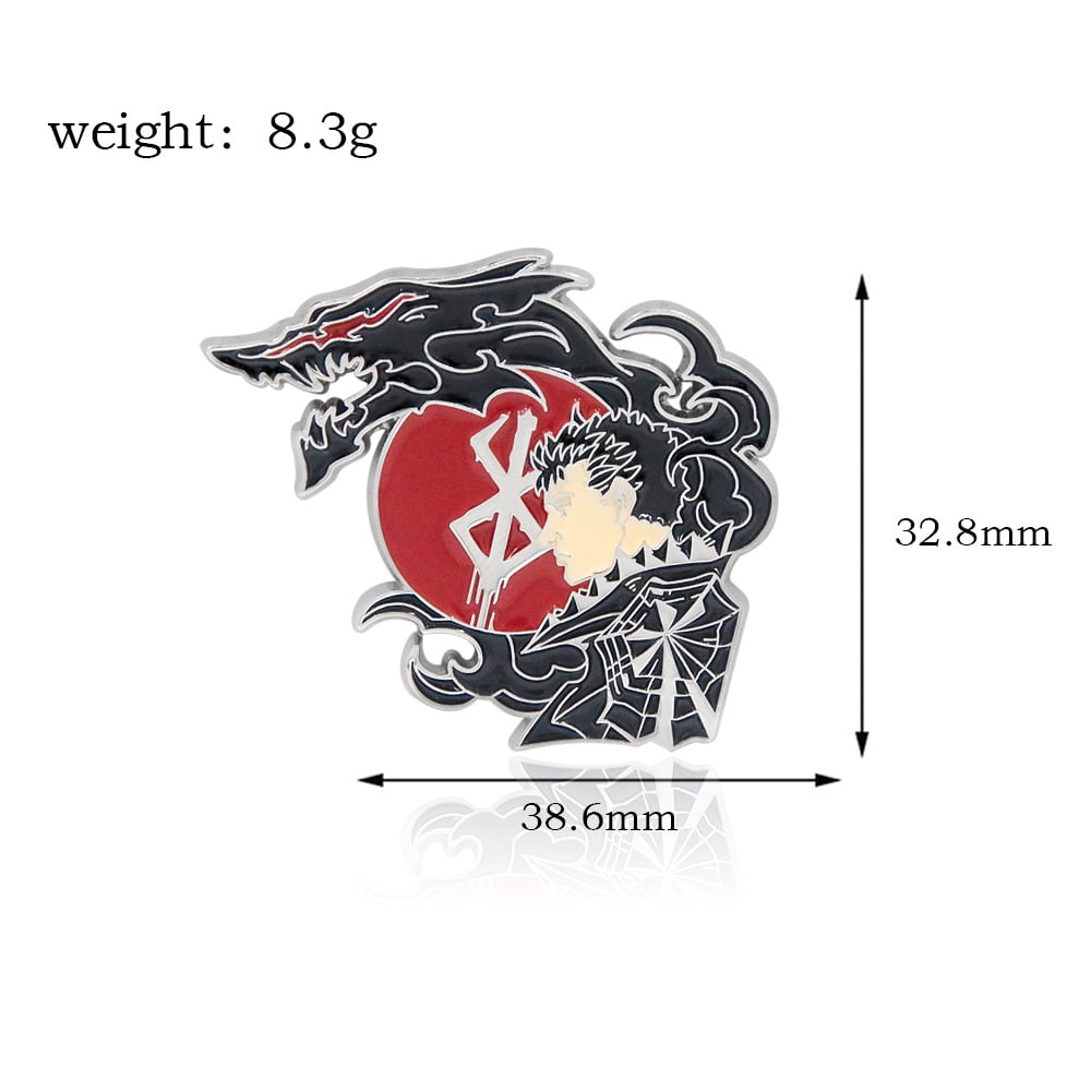 Berserk Branded Warrior Logo Necklace Keychain Overlord Egg Guts Metal ...