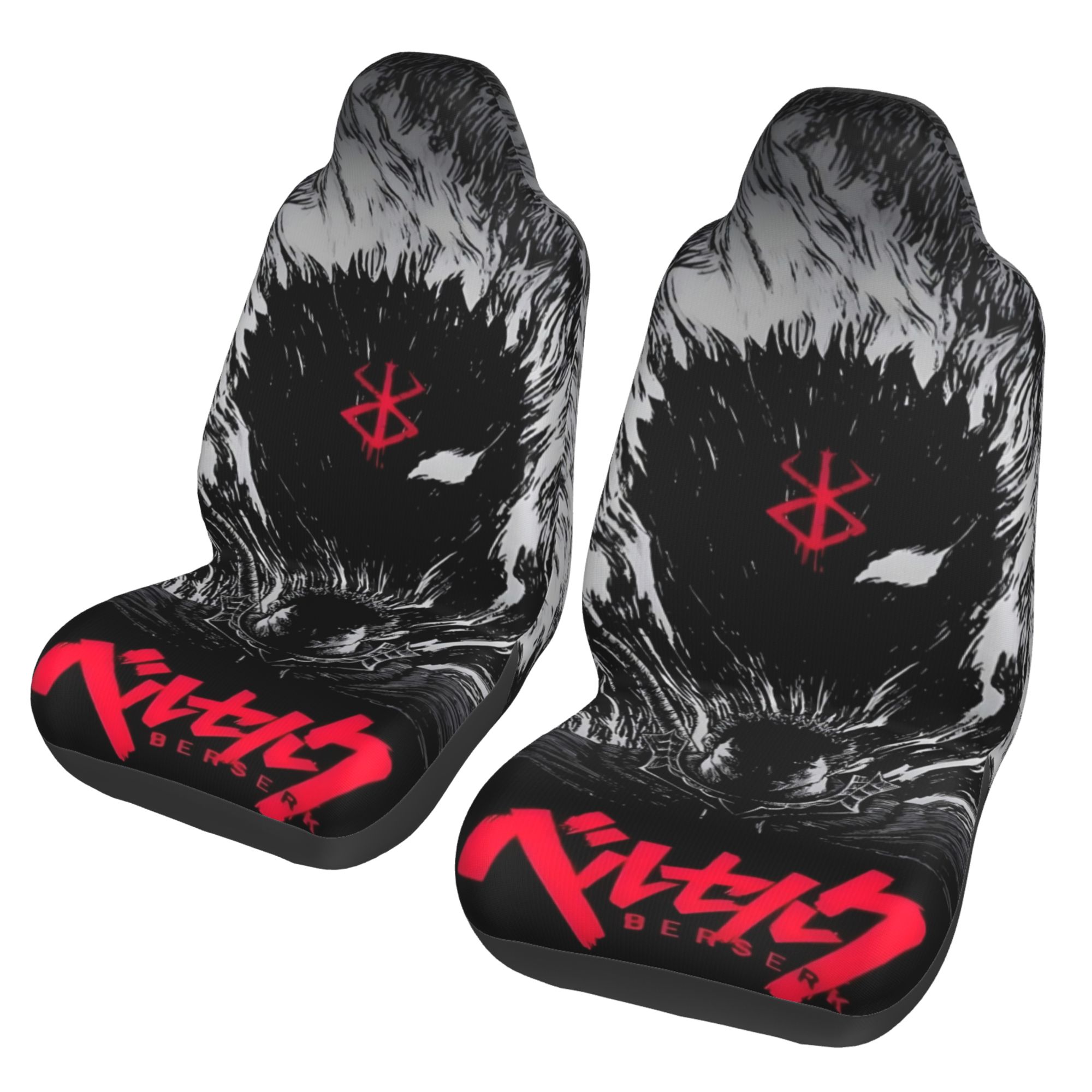 Berserk Car Front Seat Covers 2 Pcs Universal Auto Seat Covers Front ...