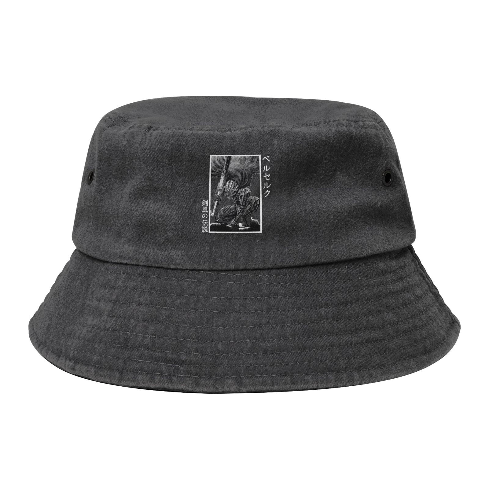 Berserk Cowboy Denim Fisherman Hat Summer Bucket Hat Trendy Cotton Sun ...