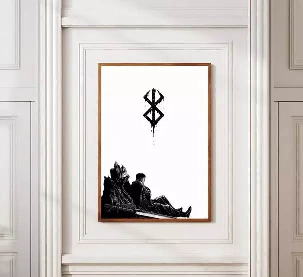 Berserk Digital Poster, Guts, Anime Poster, Printable Wall Art, Digital ...