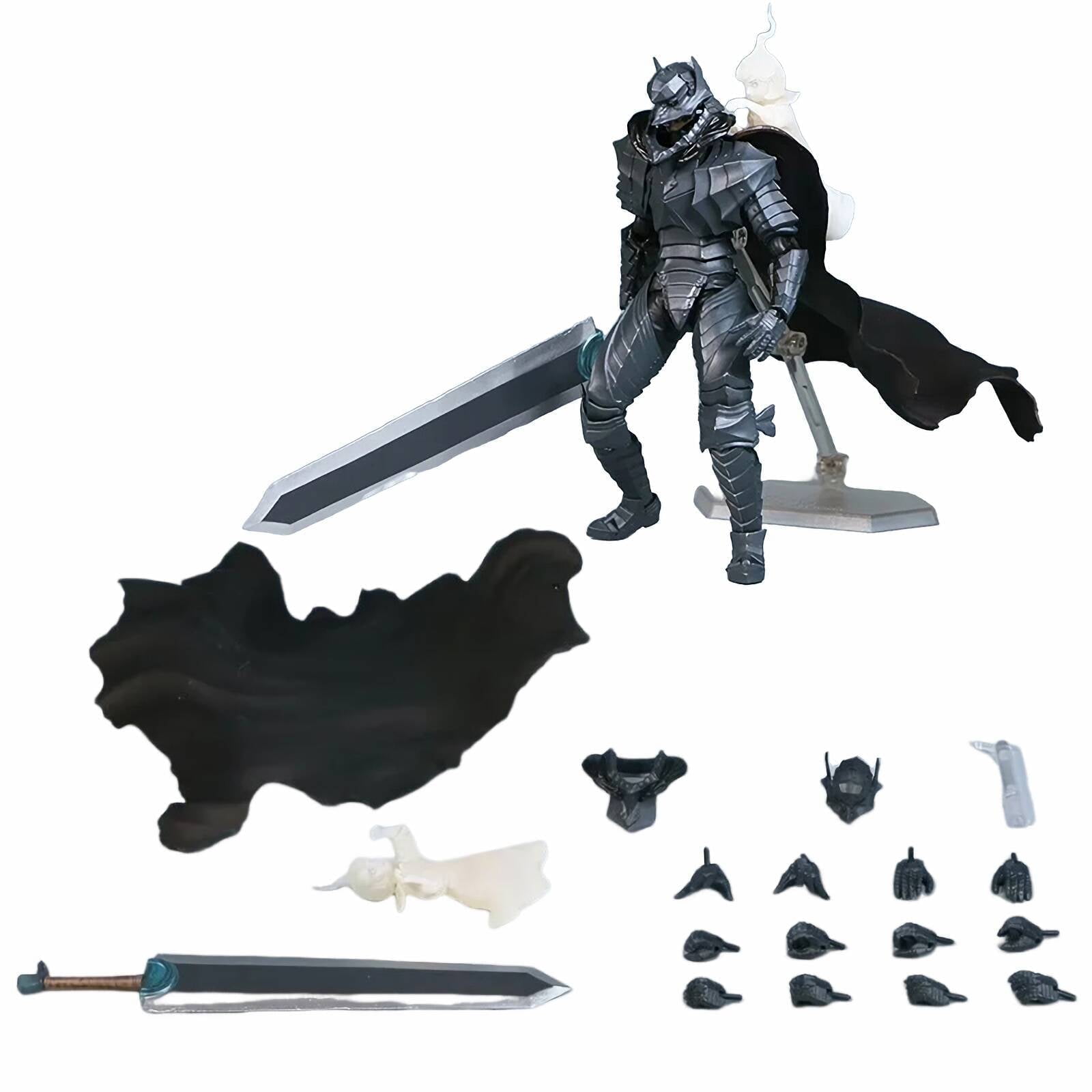 Berserk Gut 6" Action Figure Berserker Armor Berserk Black Swordsman ...