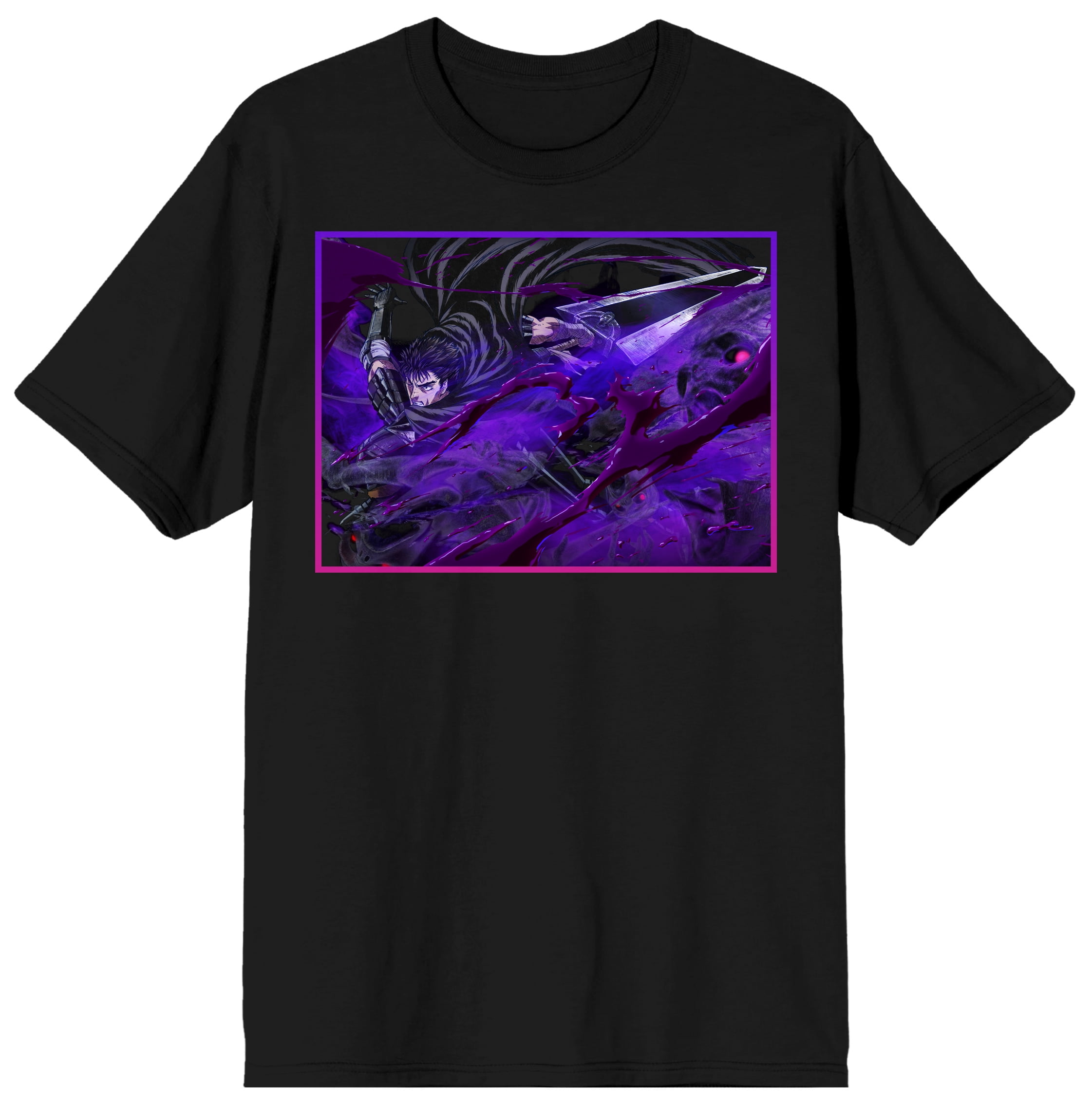 Berserk Guts Fighting Men's Black Graphic Tee-XS - Walmart.com