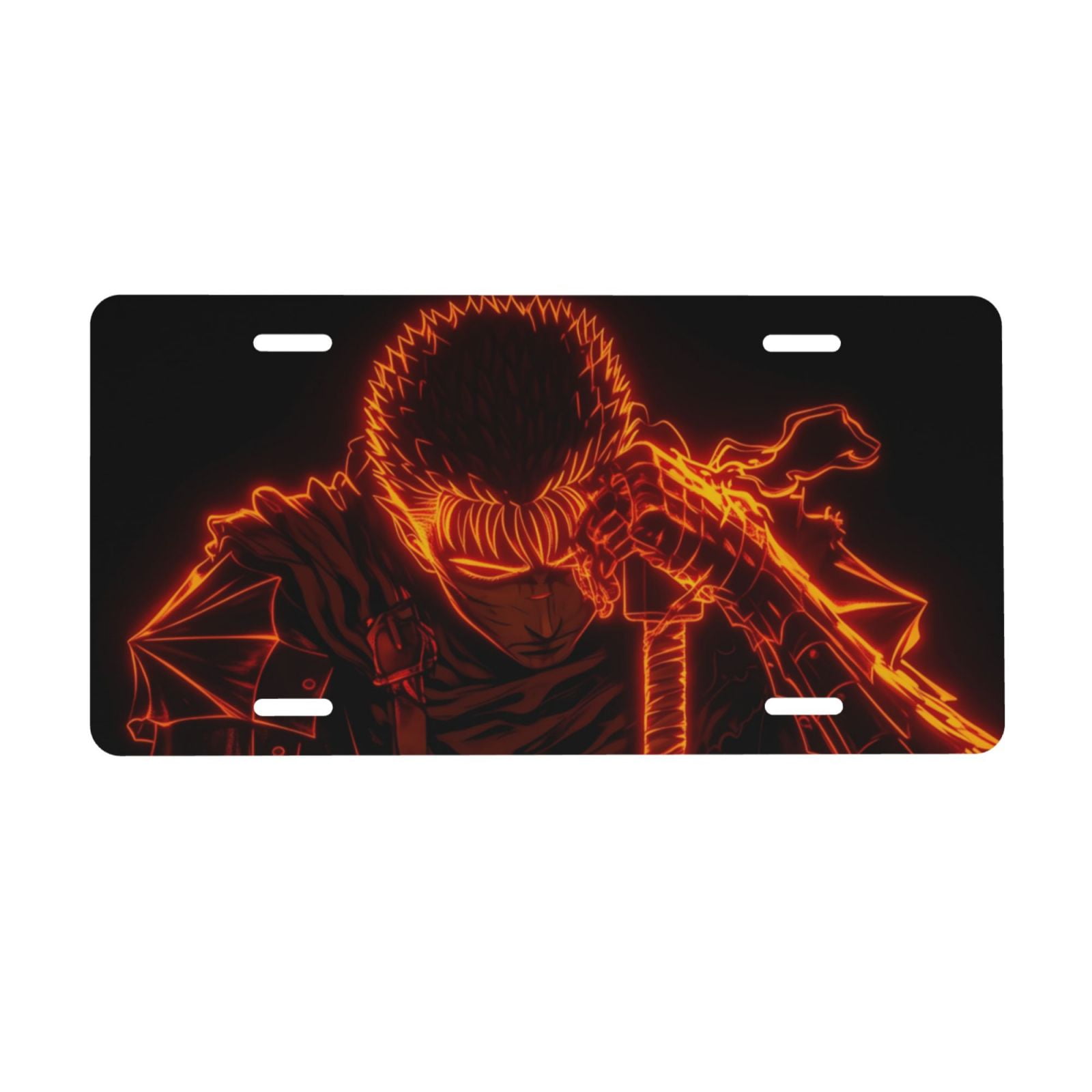 Berserk Guts License Plate, Car Front License Plates With 4 Holes ...