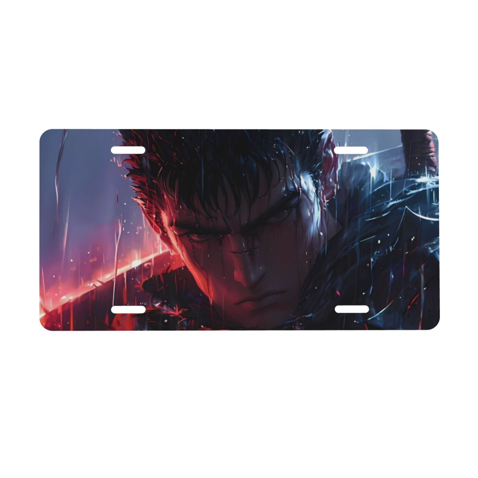 Berserk Guts License Plate, Car Front License Plates With 4 Holes ...
