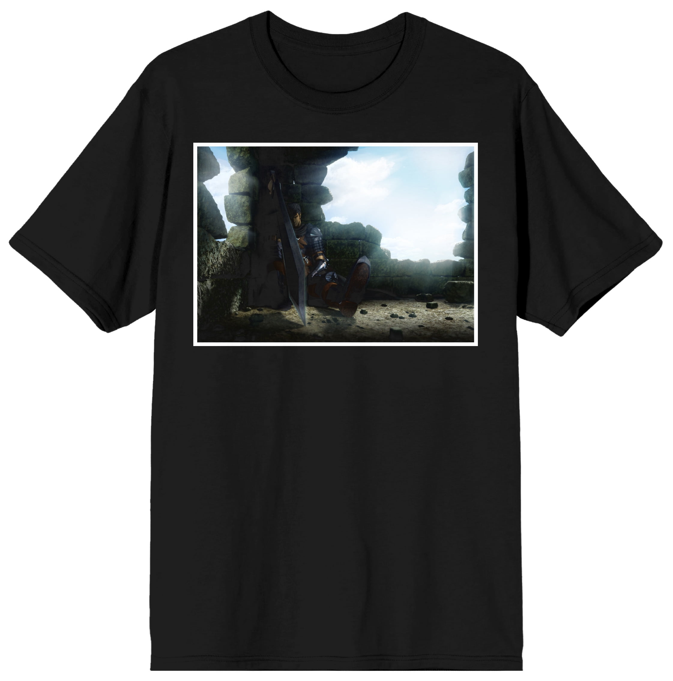 Berserk Guts Sleeping Men's Black Graphic Tee-XXL - Walmart.com
