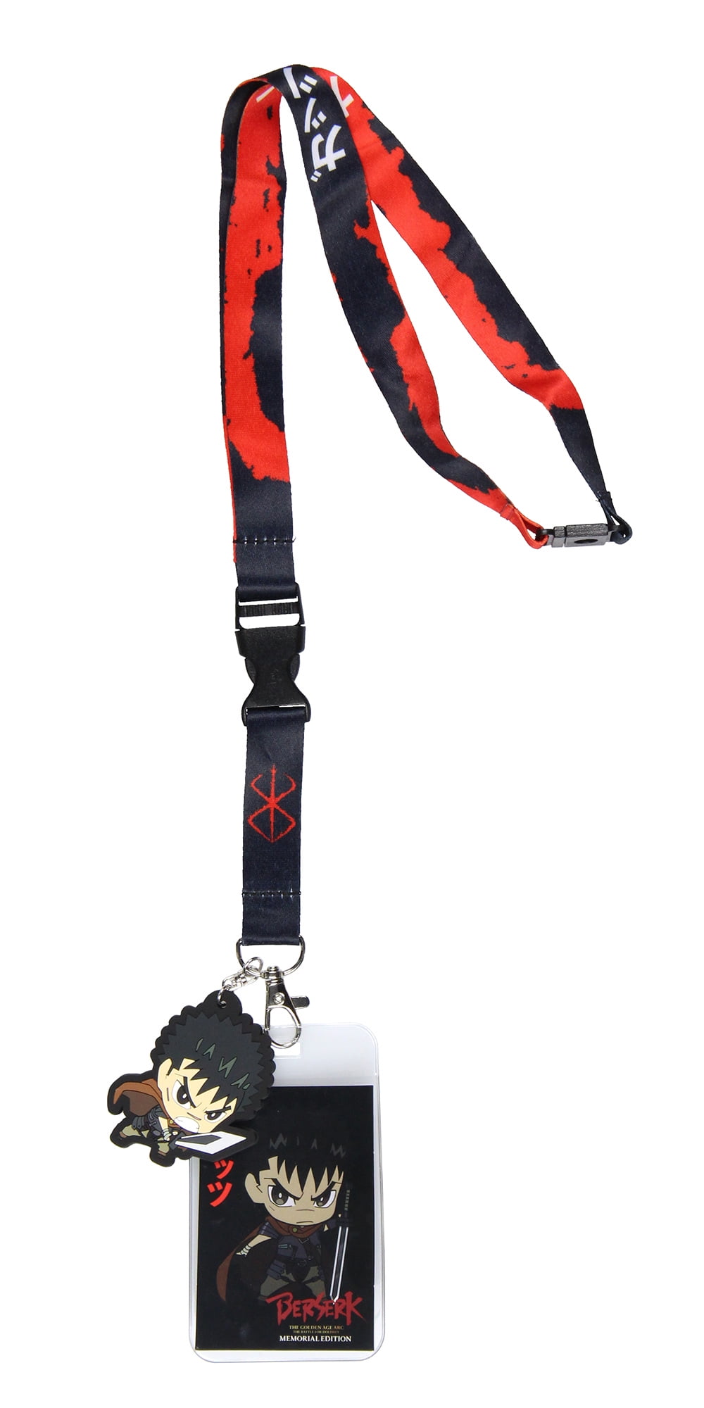 Berserk ID Lanyard Breakaway Badge Holder w/ Character Card and 2.5 ...