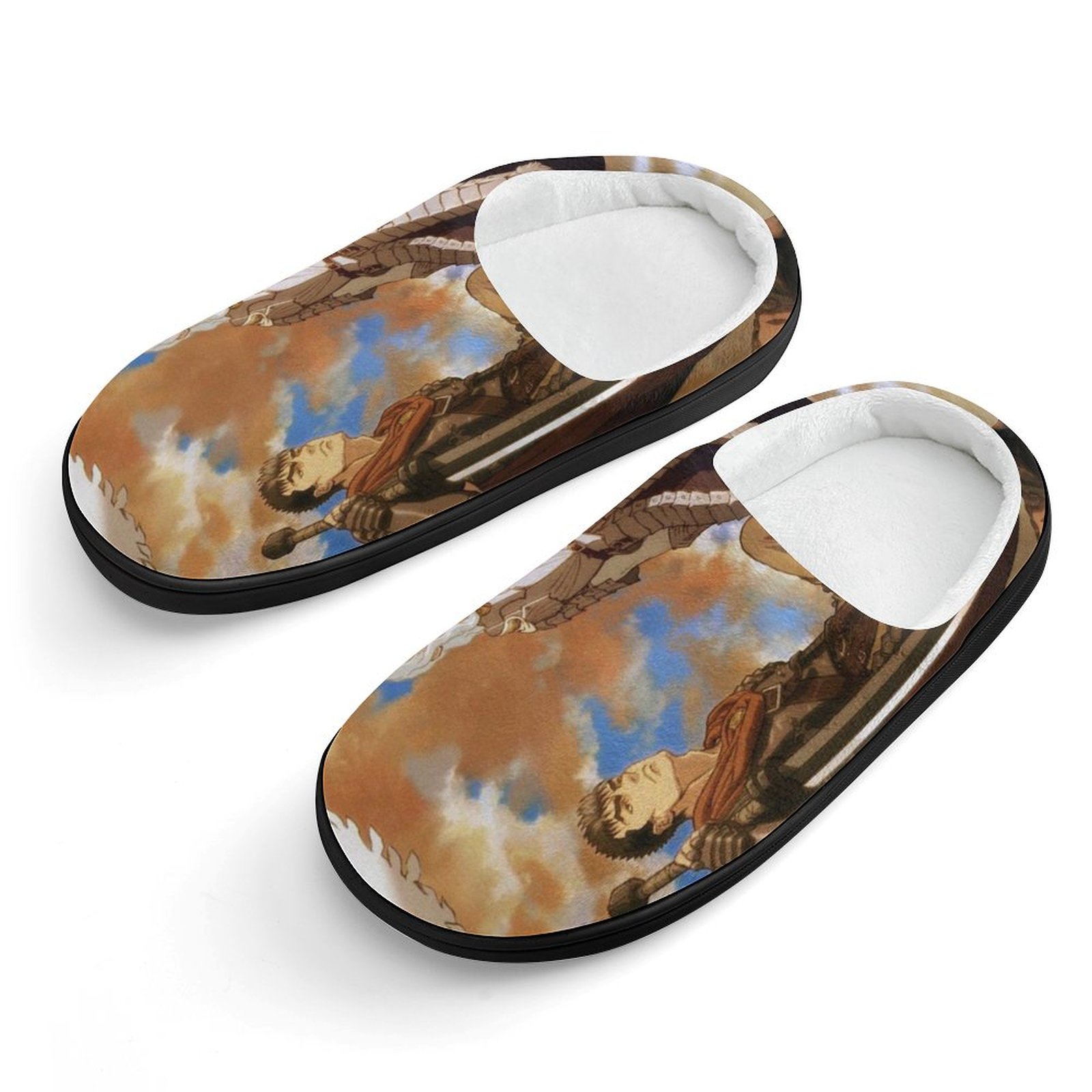 Berserk Kid's Cotton Slippers Winter Warm Soft Plush Slippers with ...