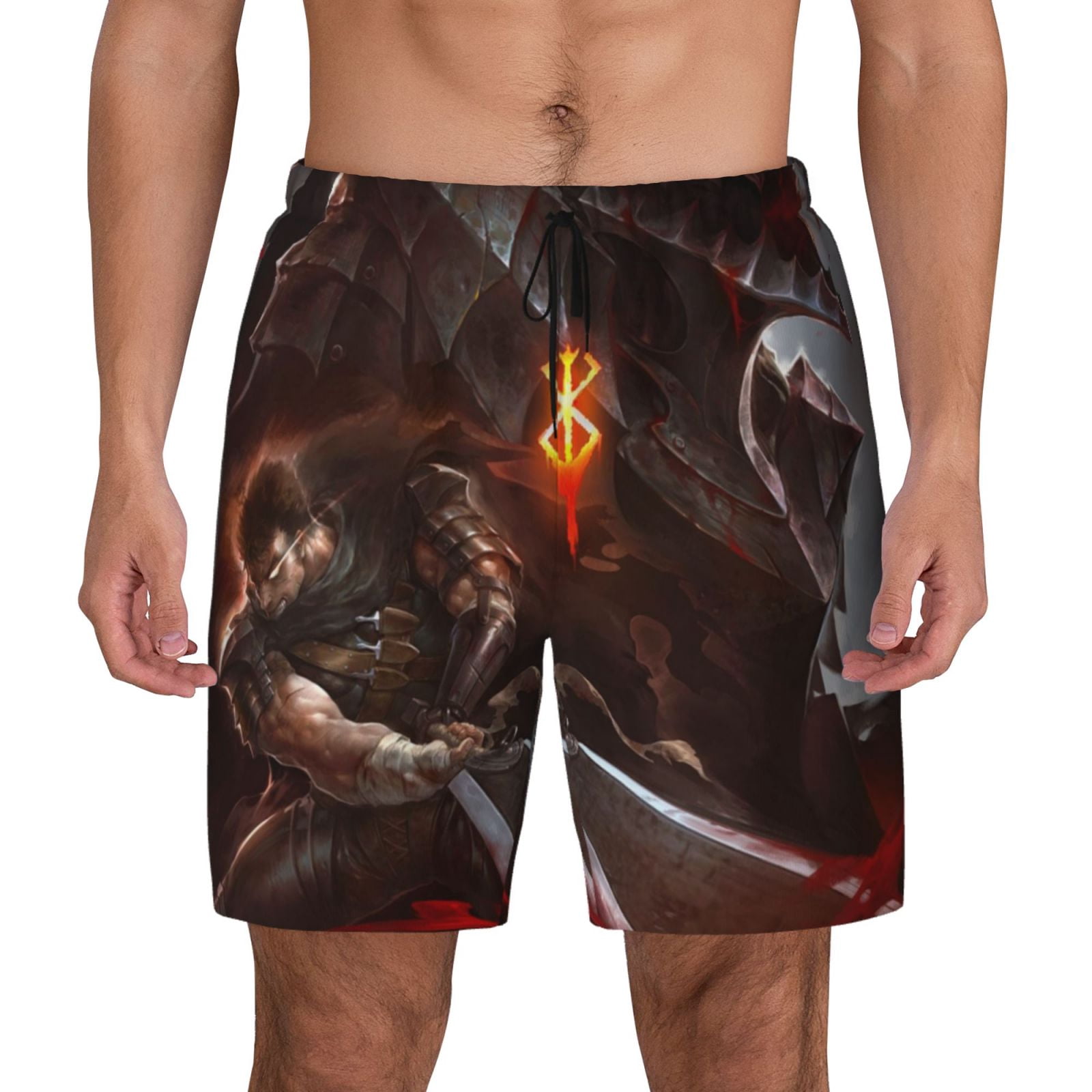 Berserk Men's Board Shorts Swim Trunks Quick Dry Beach Short Swimwear ...