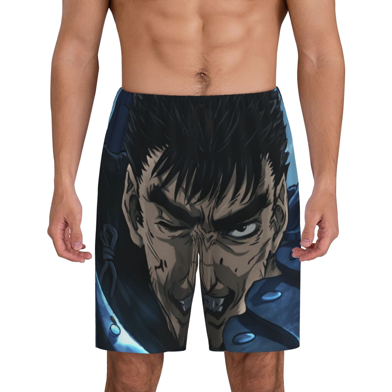 Berserk Men's Short Pajama Pants Lightweight Daily Lounge Shorts ...