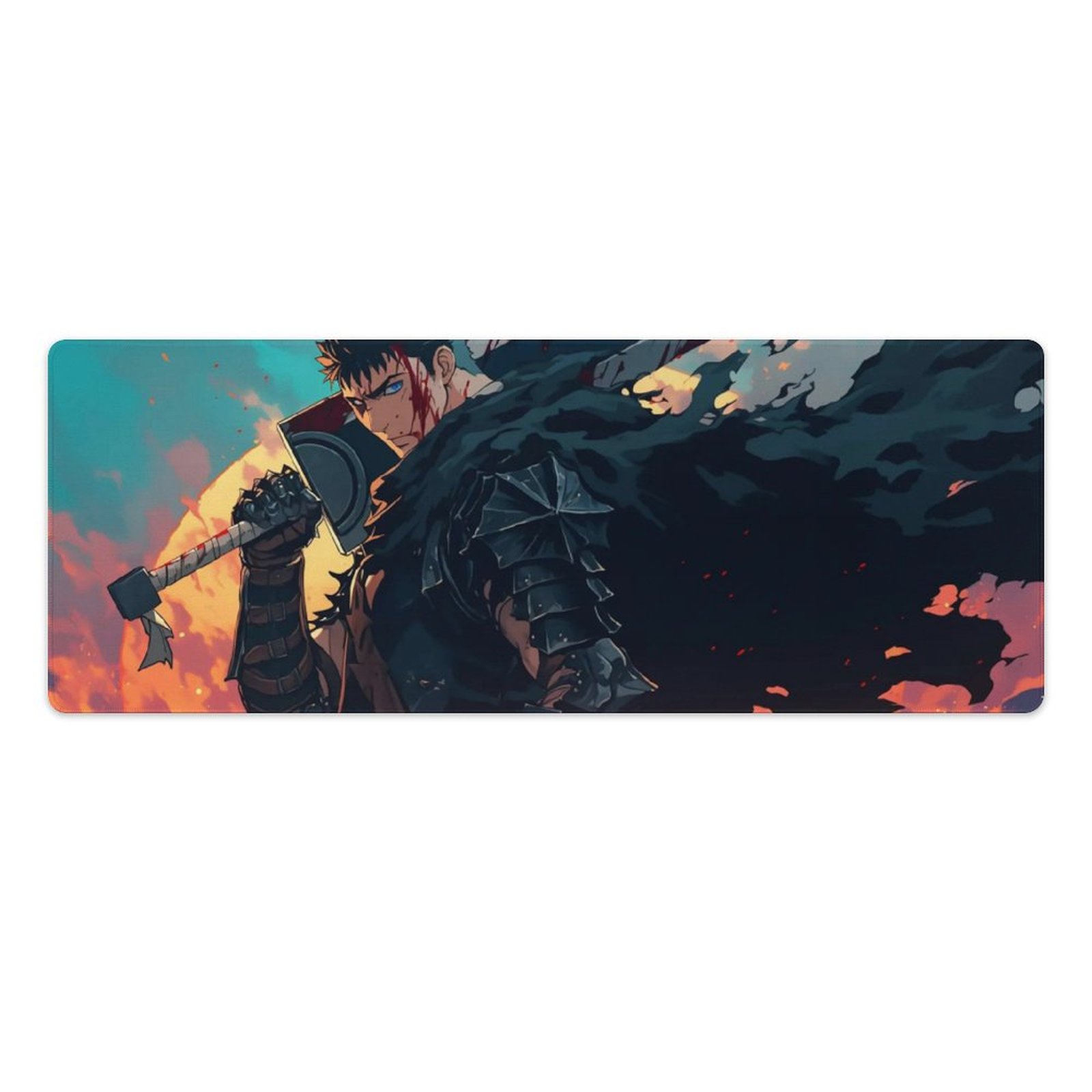 Berserk Mouse Pad Extended Gaming No-sliped Large Desk Mat Stitched ...