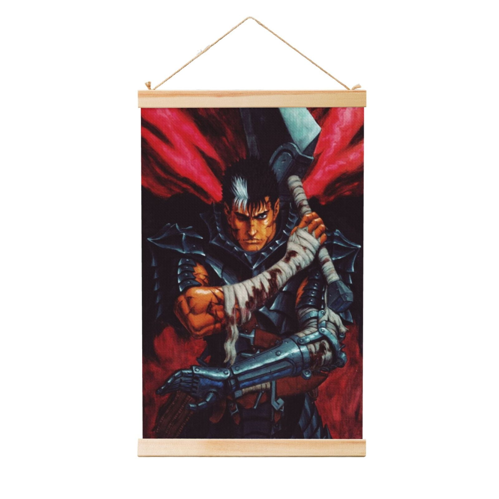 Berserk Posters Wall Hanging Wooden Shaft Poster Wall Art Aesthetic ...