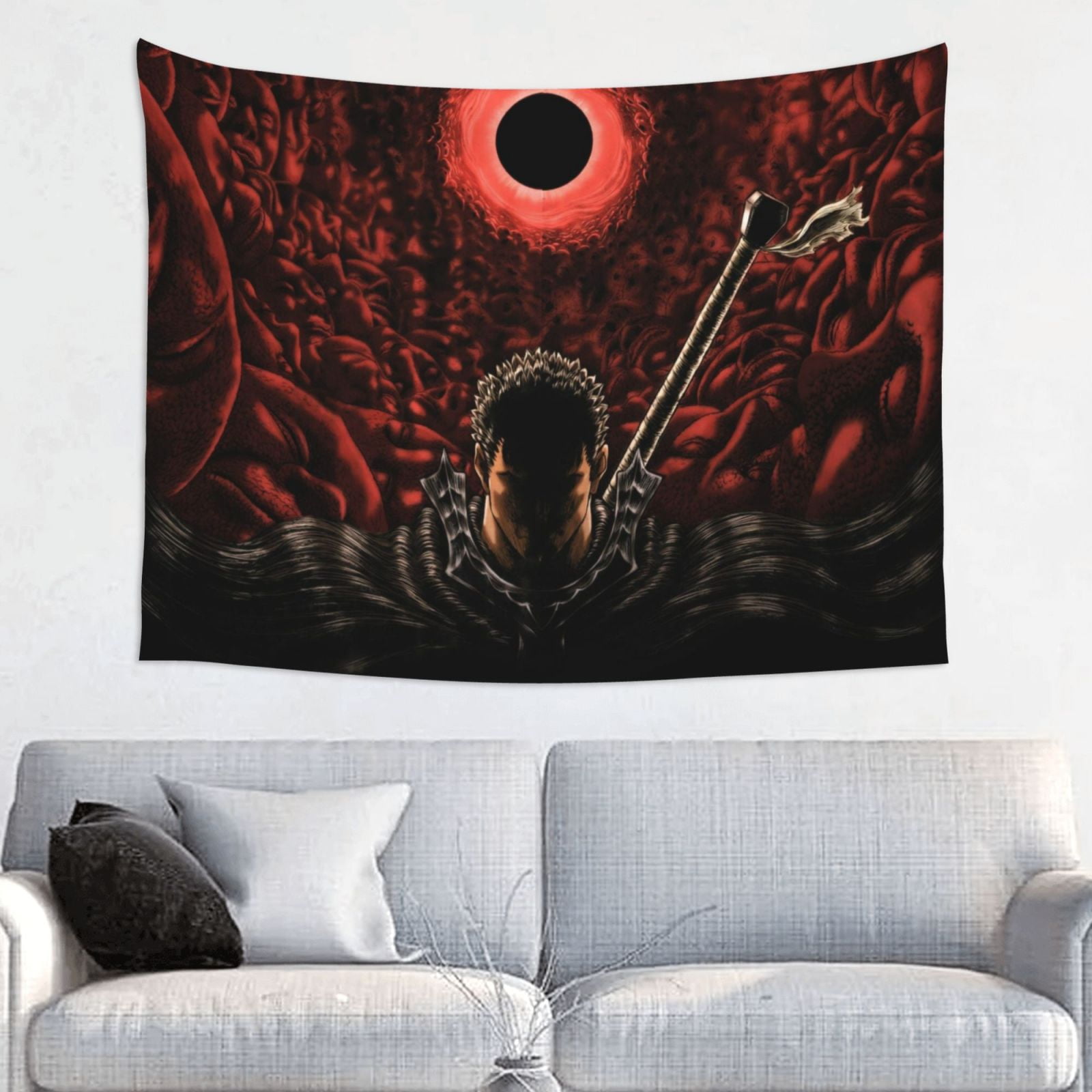 Berserk Tapestry Anime Poster Large Background Wall Art Bedroom Wall ...