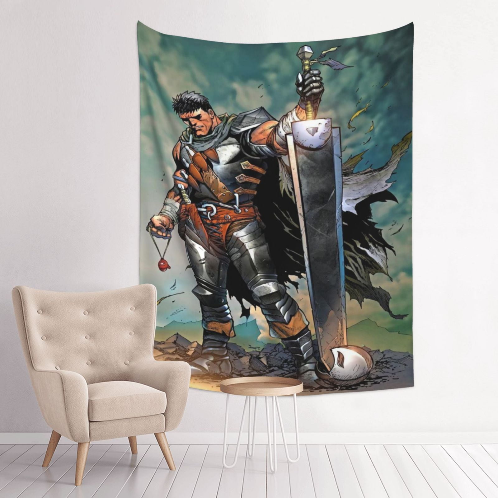 Berserk Tapestry Anime Poster Large Background Wall Art Bedroom Wall ...