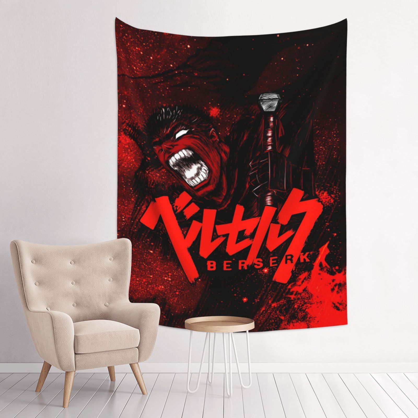 Berserk Tapestry Anime Poster Large Background Wall Art Bedroom Wall ...