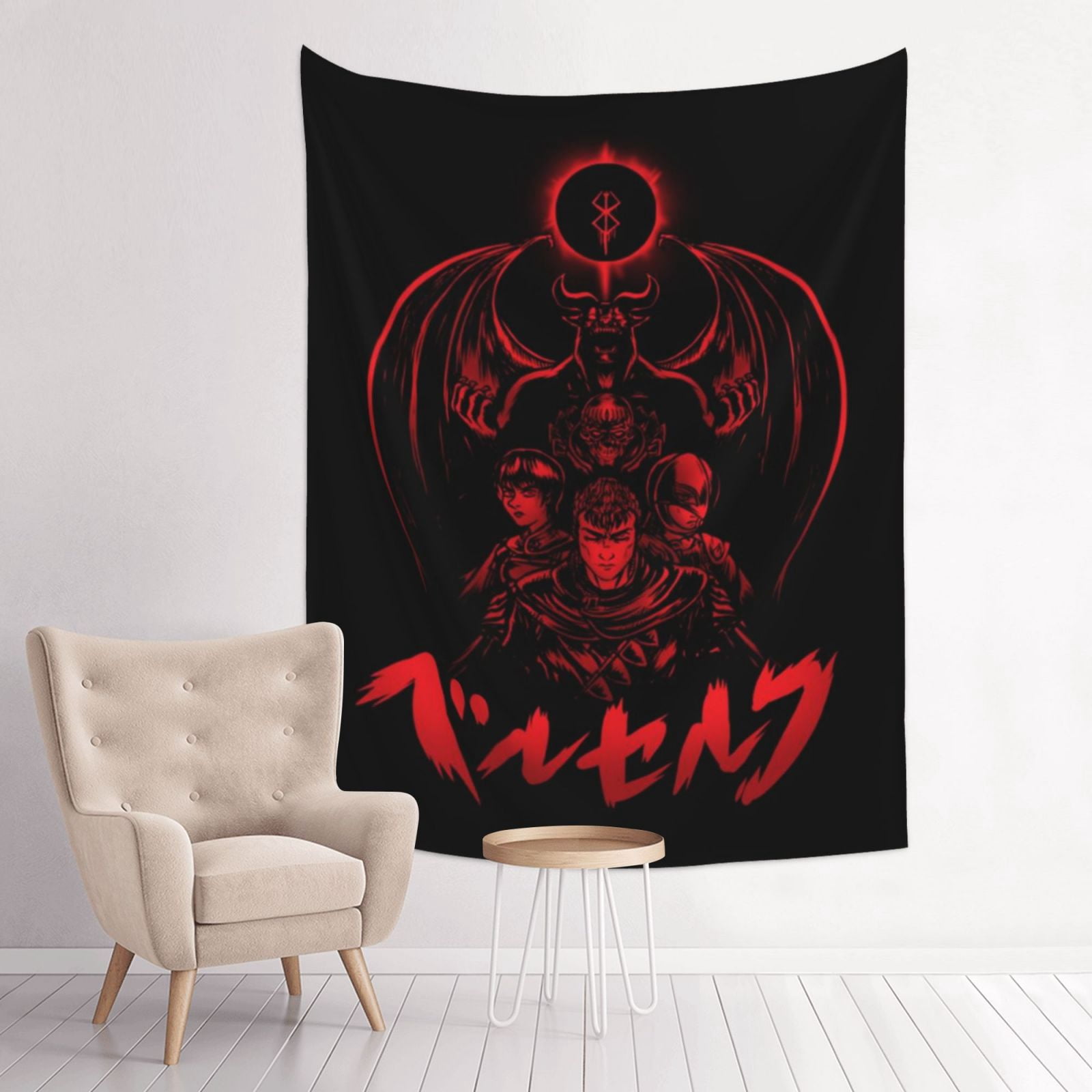 Berserk Tapestry Anime Poster Large Background Wall Art Bedroom Wall ...