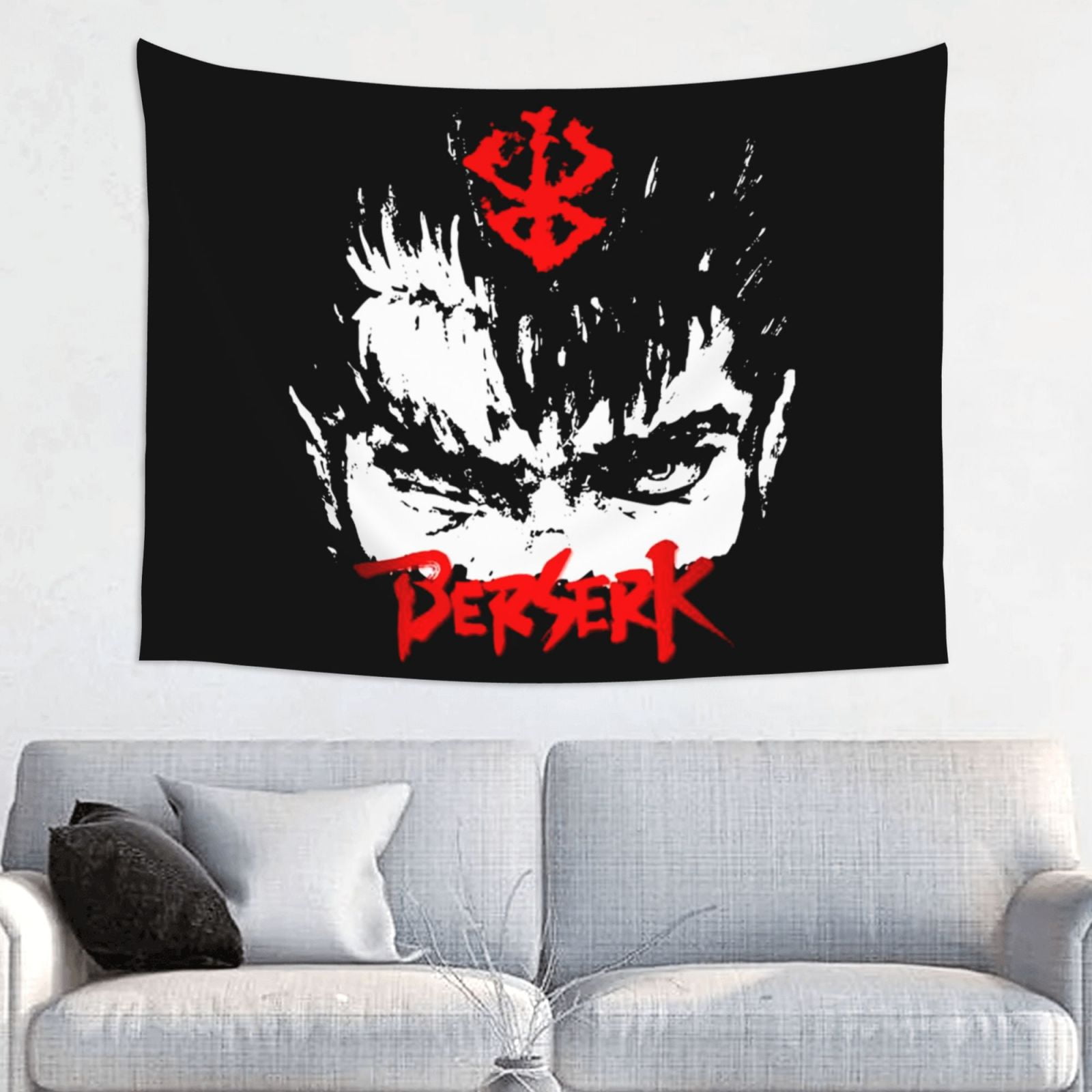 Berserk Tapestry Anime Poster Large Background Wall Art Bedroom Wall ...