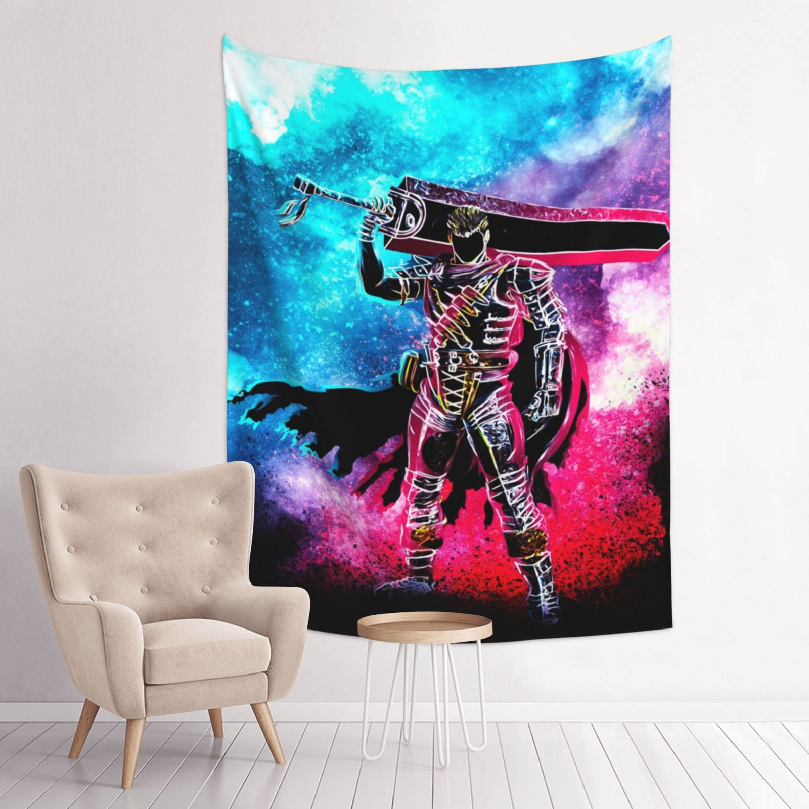 Berserk Tapestry Anime Poster Large Background Wall Art Bedroom Wall ...