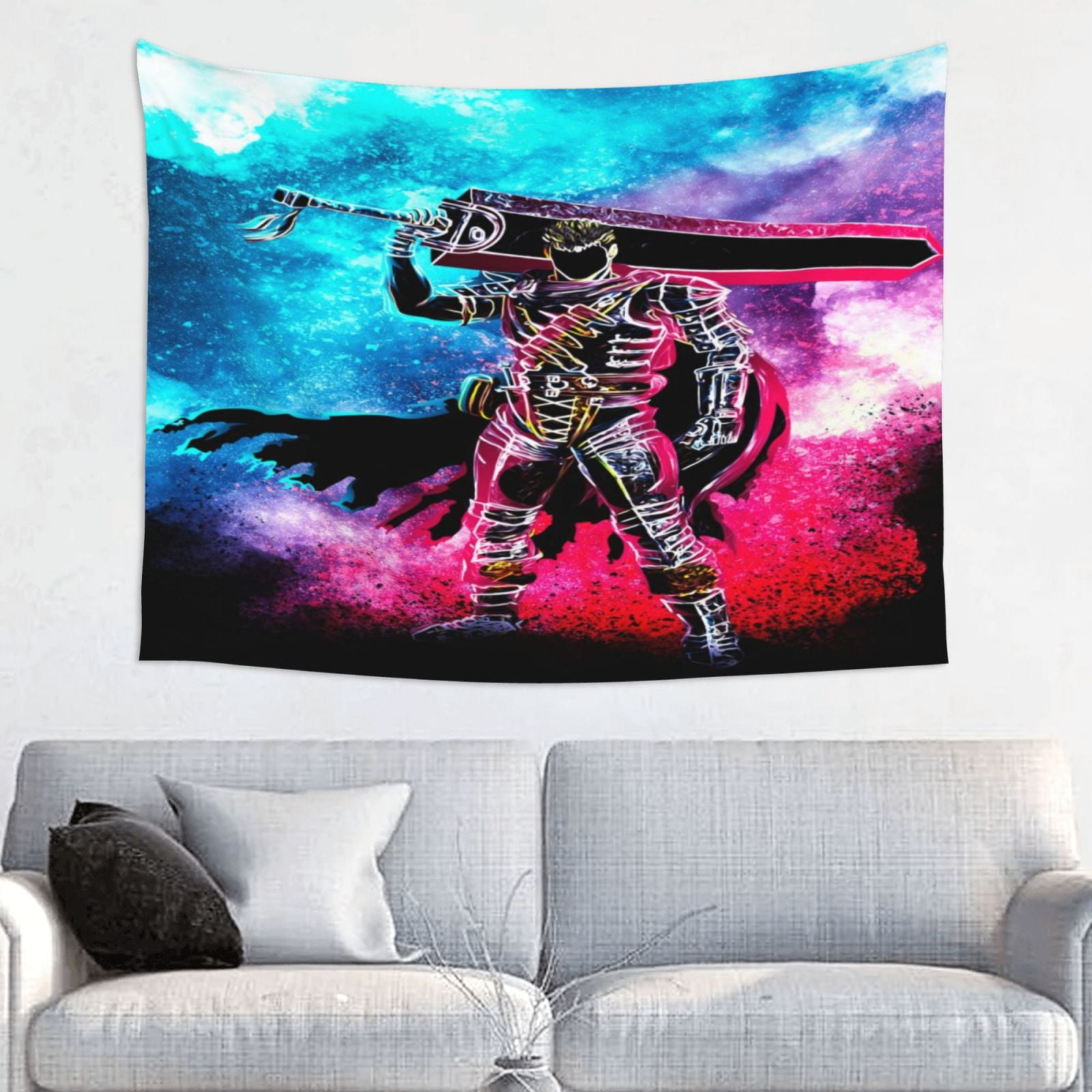 Berserk Tapestry Anime Poster Large Background Wall Art Bedroom Wall ...